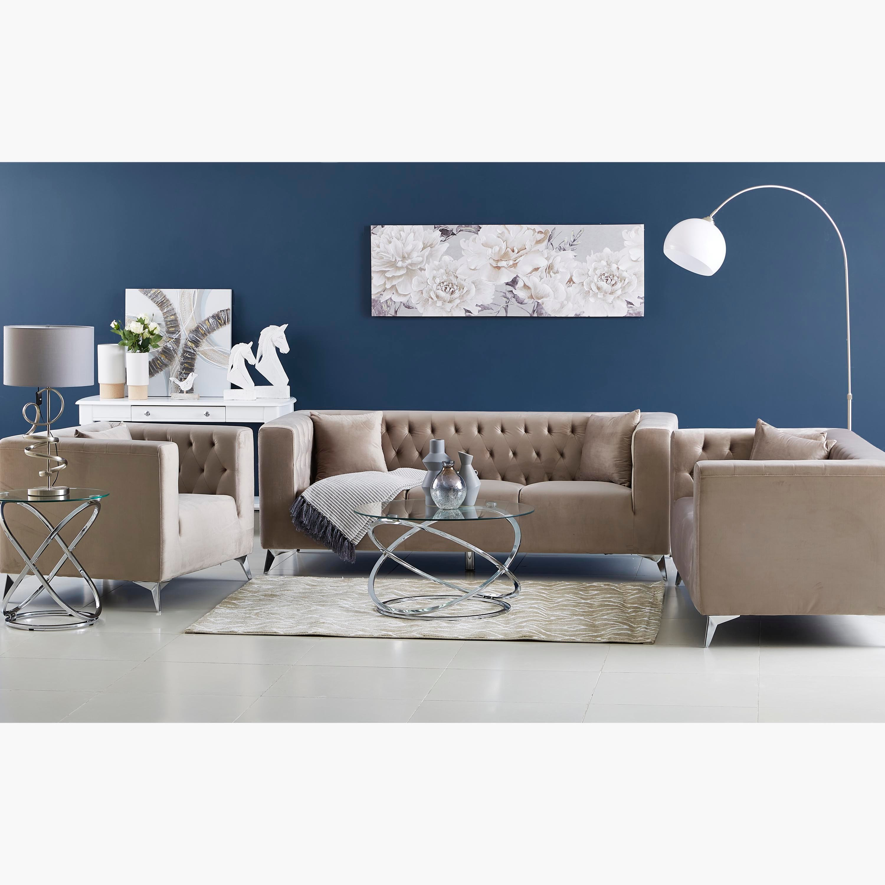 اشتري طقم كنب 3+2+1 مقاعد مع وسائد من نابلس أونلاين | هوم بوكس السعودية