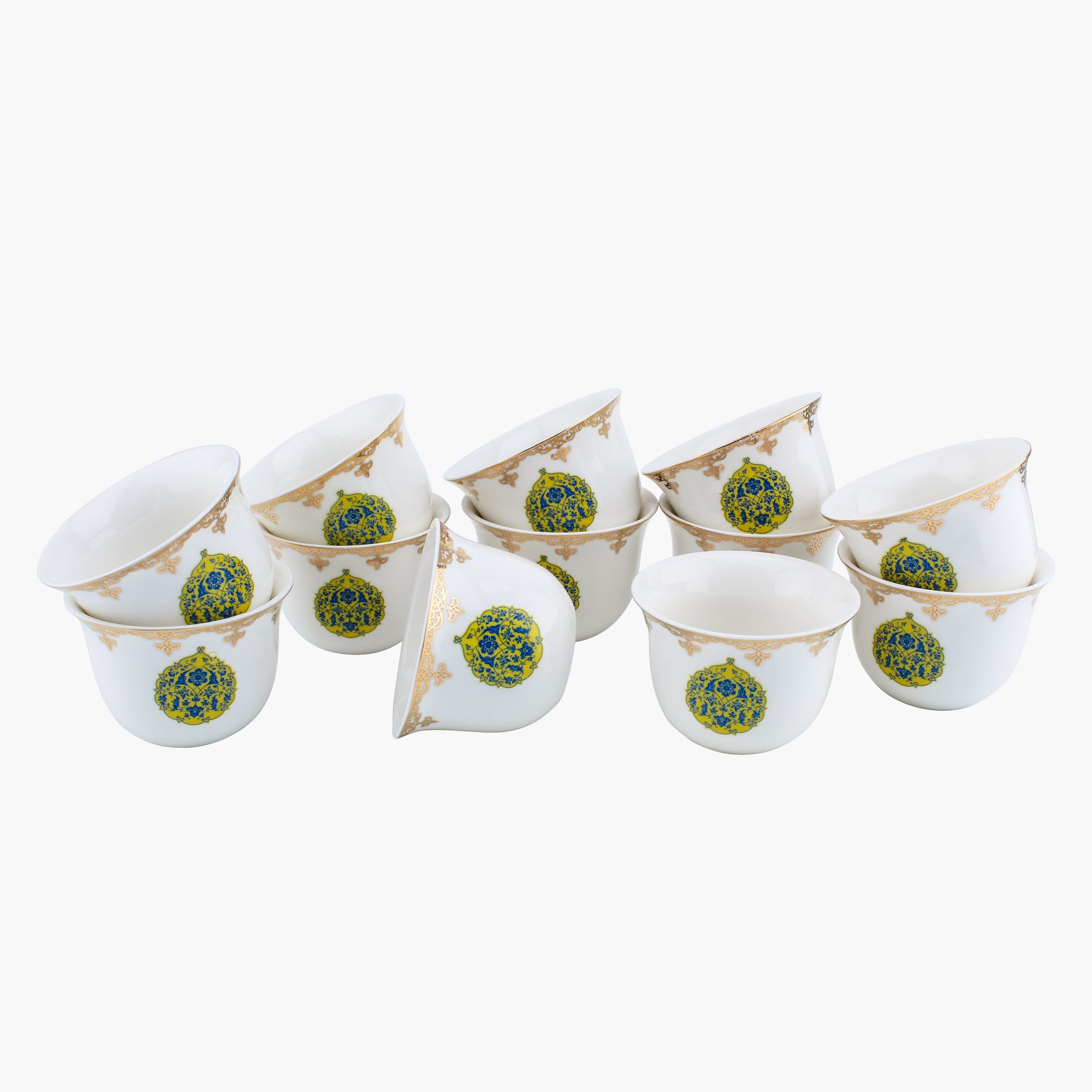 Buy Sultan Printed 12-Piece Kawa Cup Online in UAE | Homebox