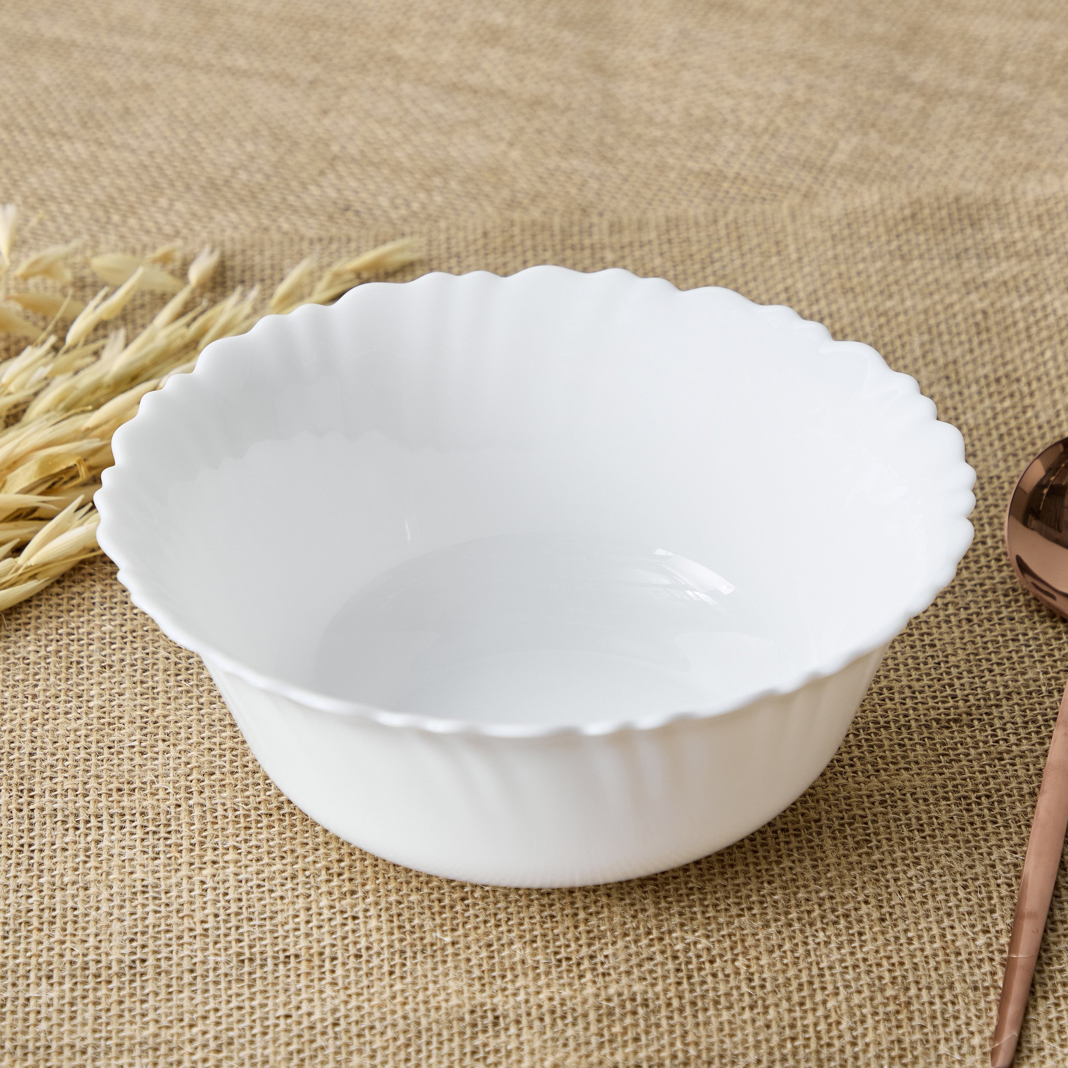Shop Pearl Opalware Glass Serving Bowl - 18 cm Online | Max UAE