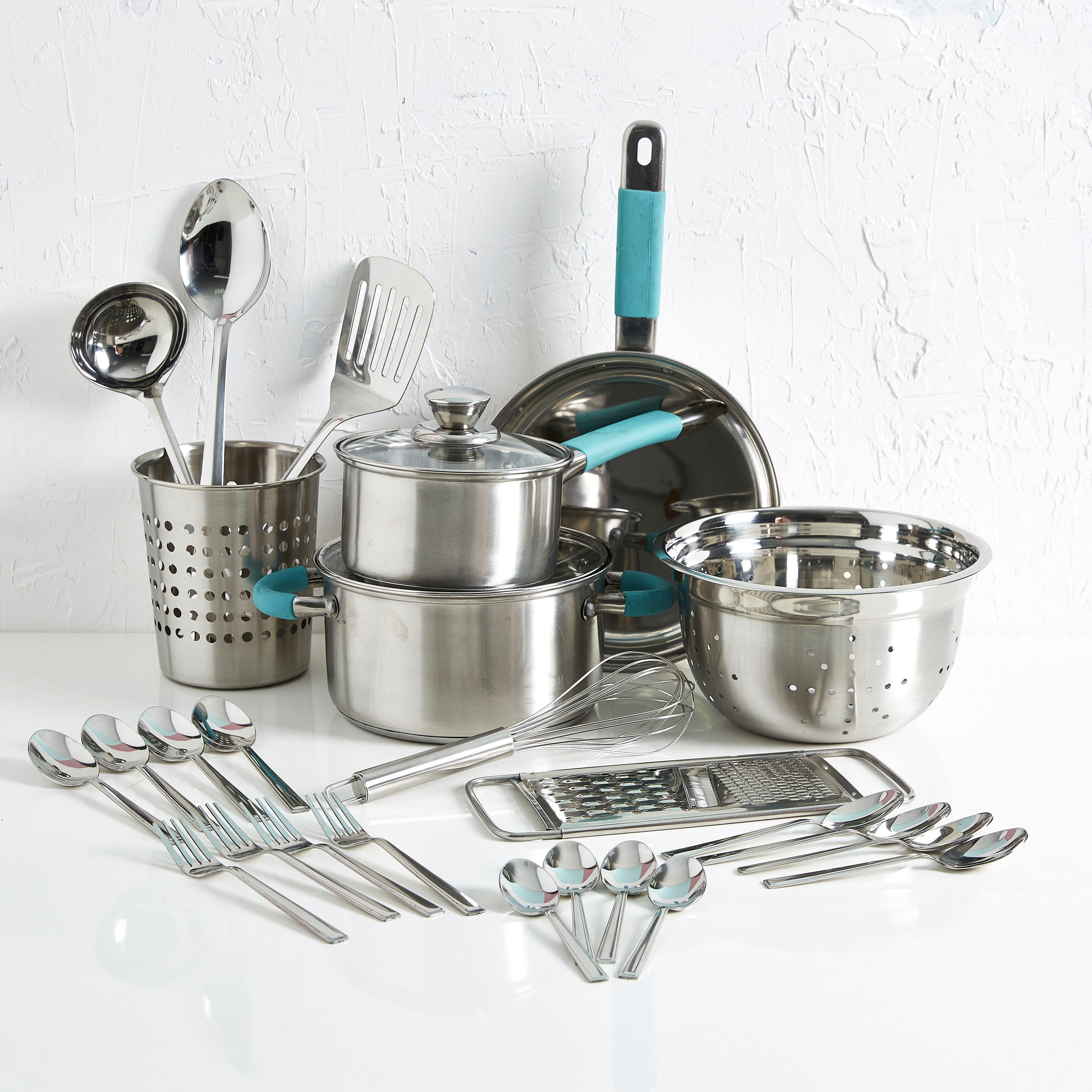 Buy Omega 28-Piece Stainless Steel Cookware Set Online in Qatar | Homebox