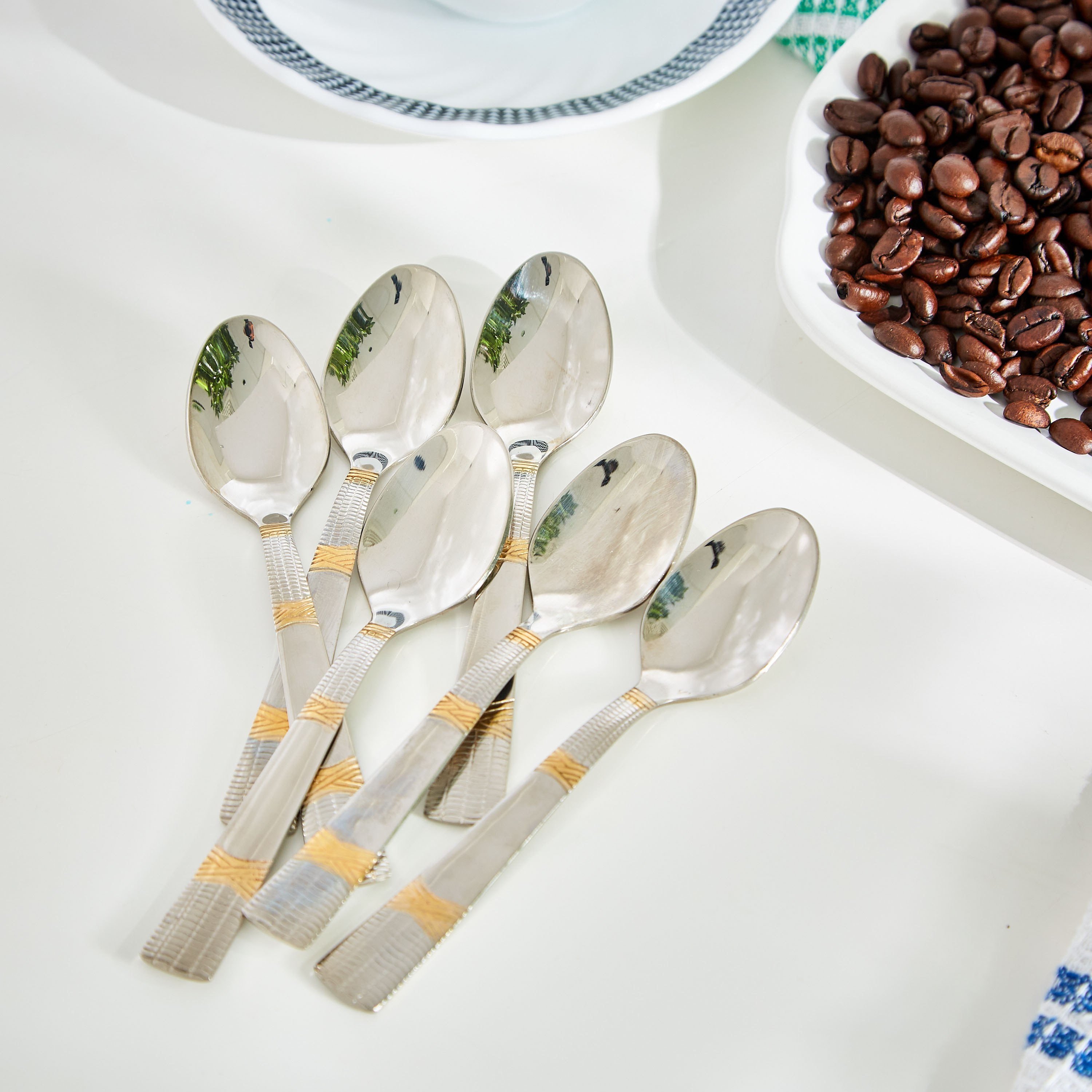Buy Casa Stainless Steel Mocha Spoon - Set of 6 Online in KSA | Homebox