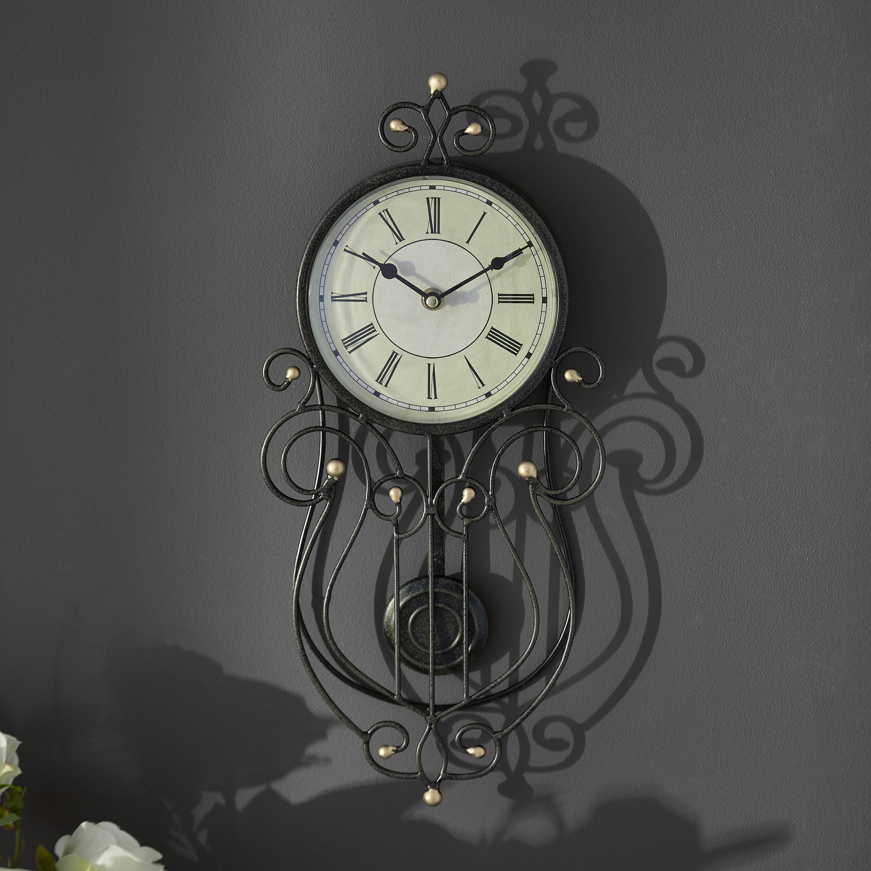 Buy Alma Pendulum Wall Clock Online in UAE | Homebox