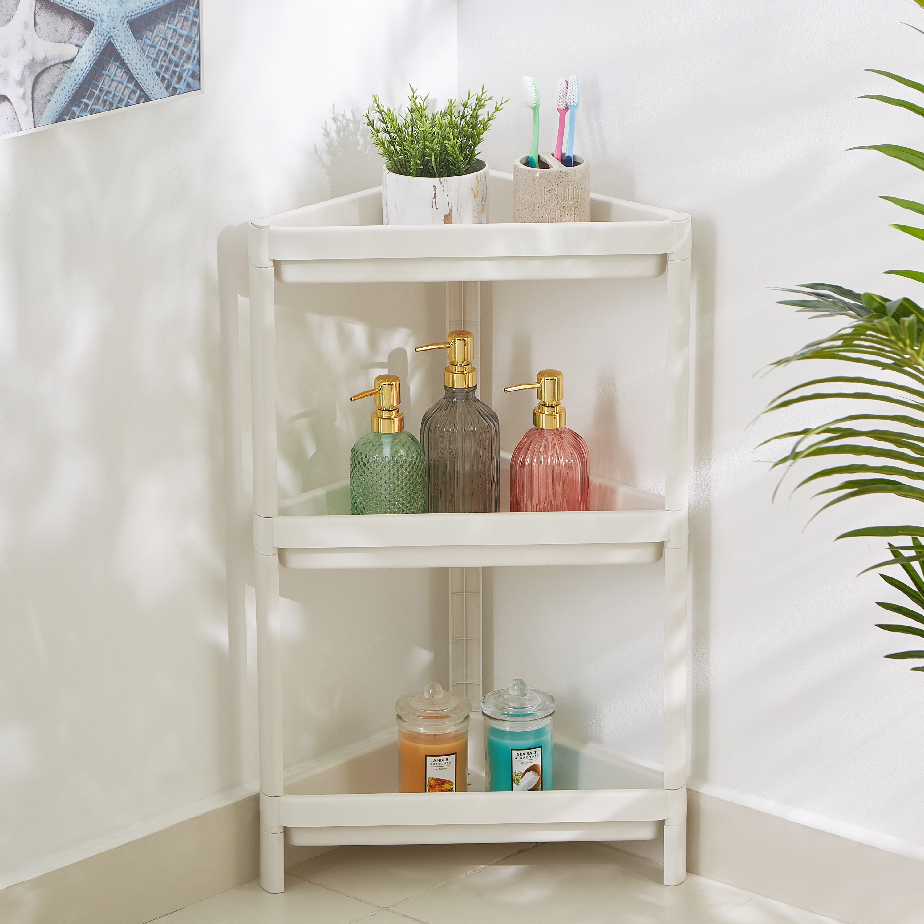 Buy Allure Triangular 3-Tier Storage Rack Online in UAE | Homebox