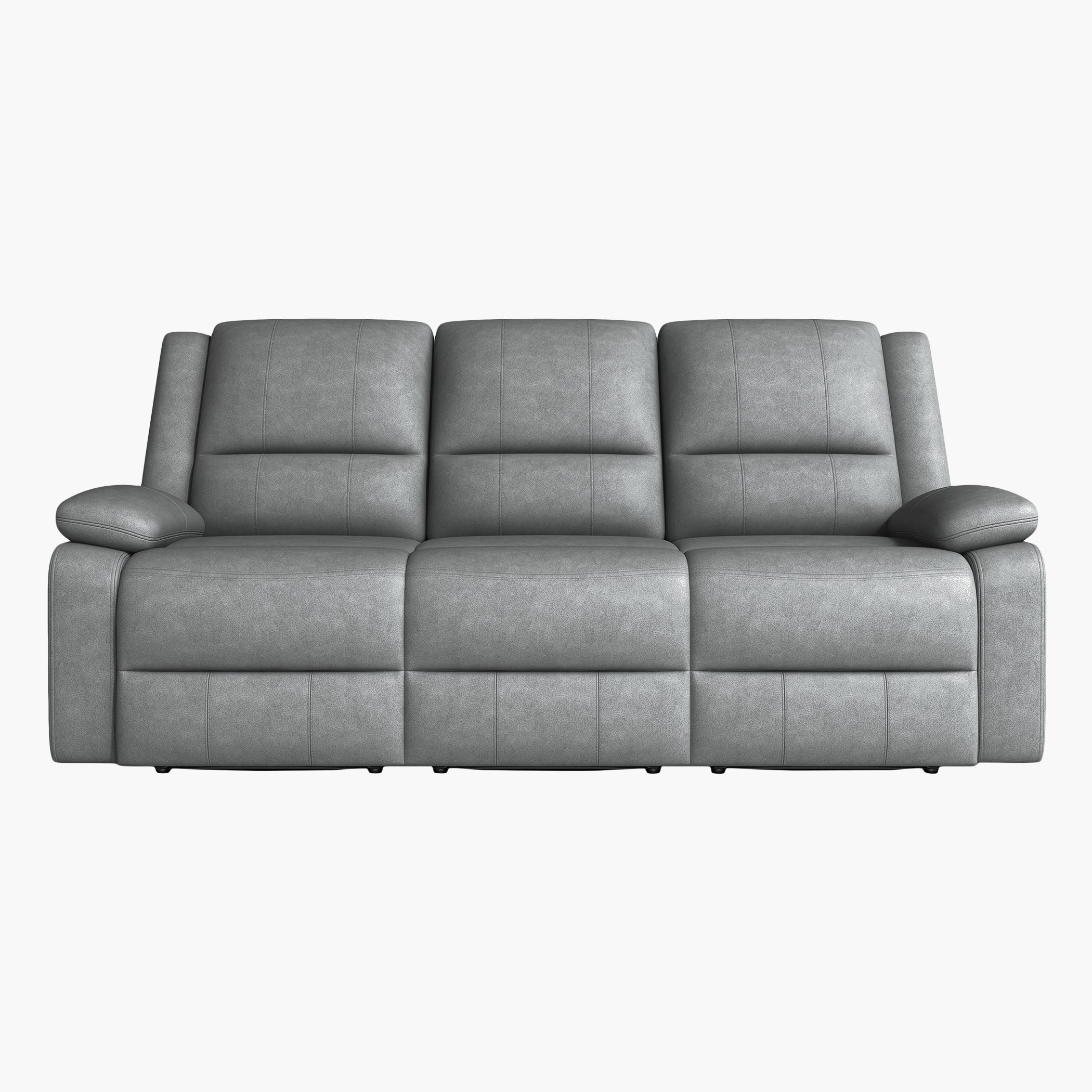Buy Lancer 3-Seater Leather-Look Fabric Recliner Sofa Online in Bahrain ...