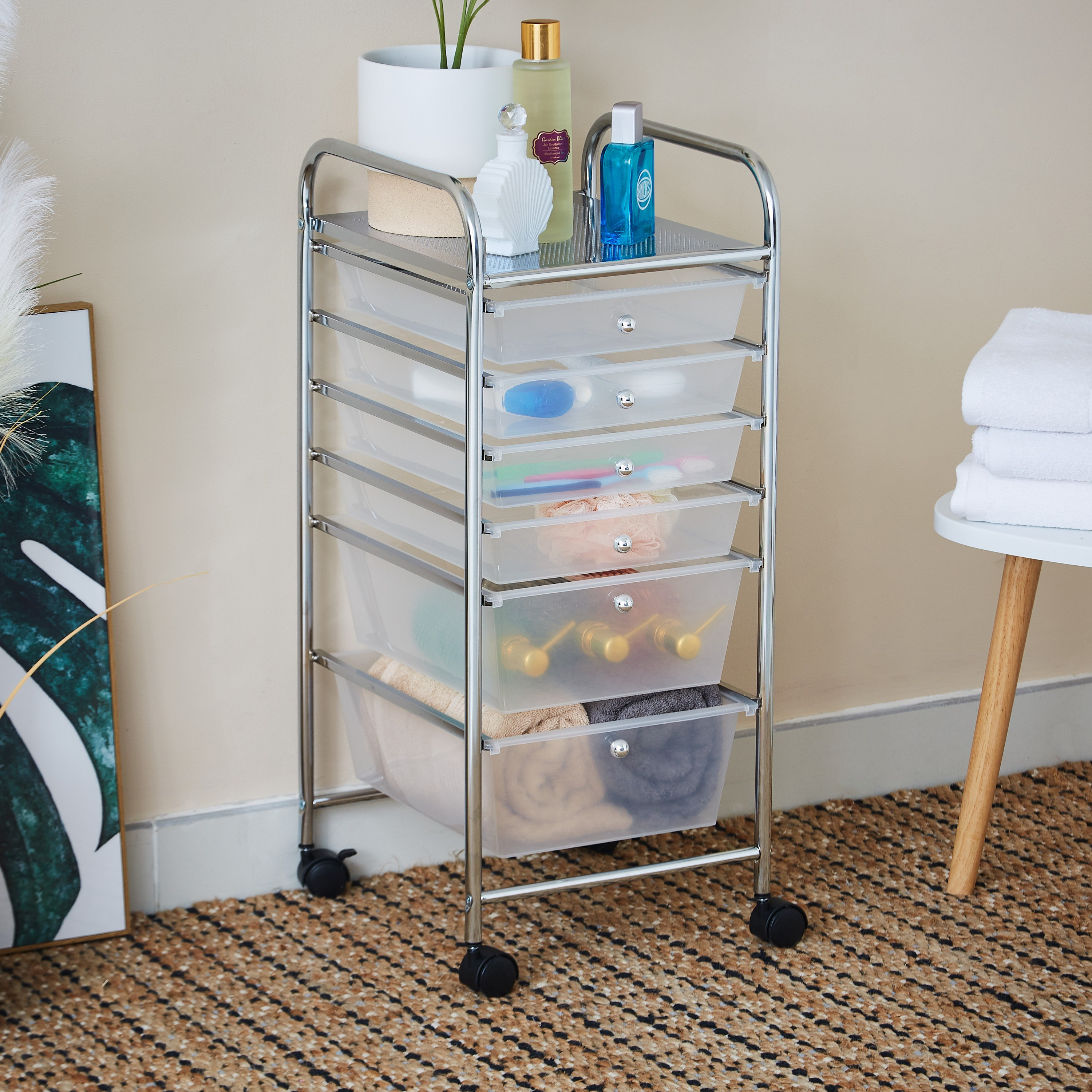 Buy Aspen 6-Tier Trolley - 32.5x37x74.5 cm Online in UAE | Homebox