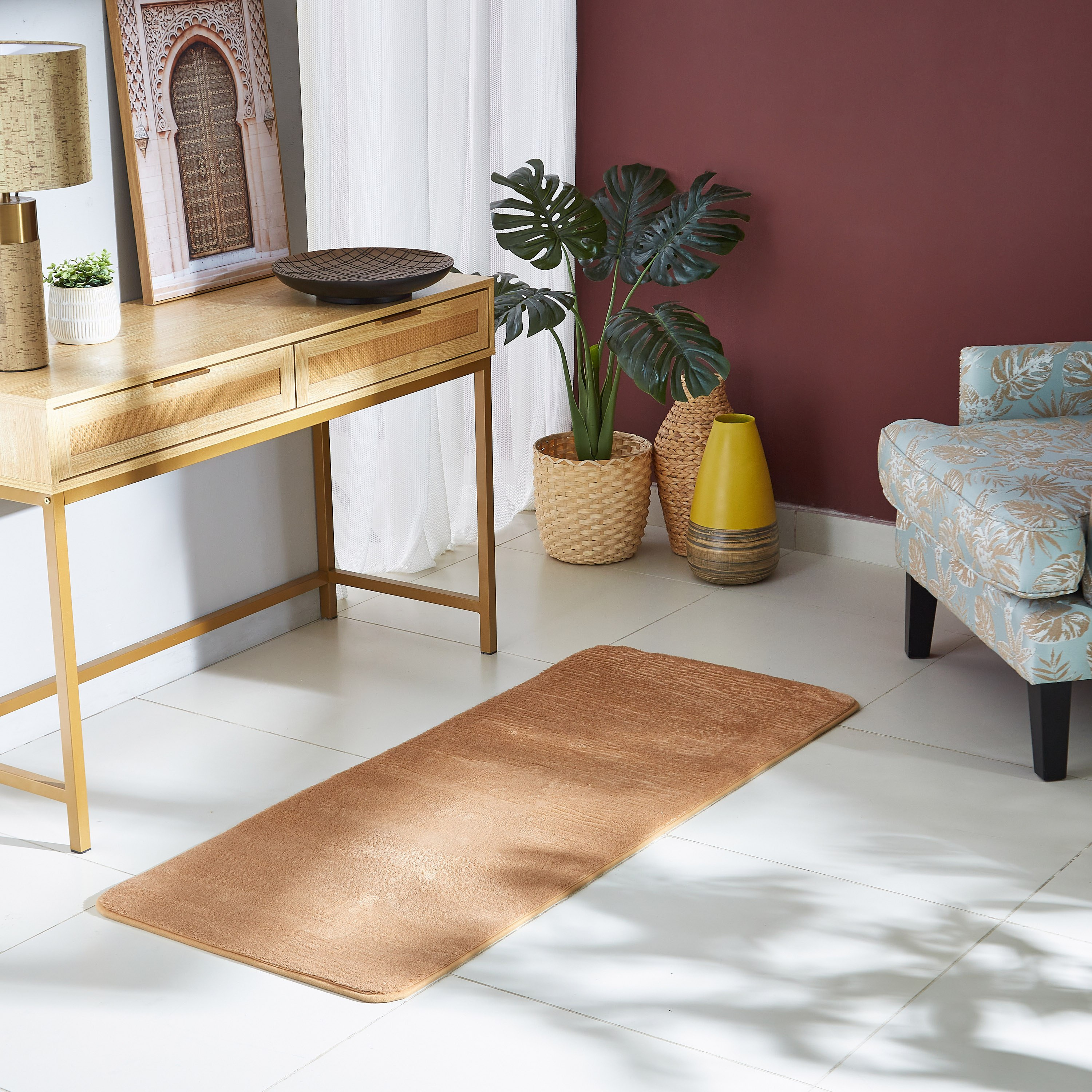 Buy Plush Supersoft Velvet Rug - 60x120 cm Online in UAE | Homebox