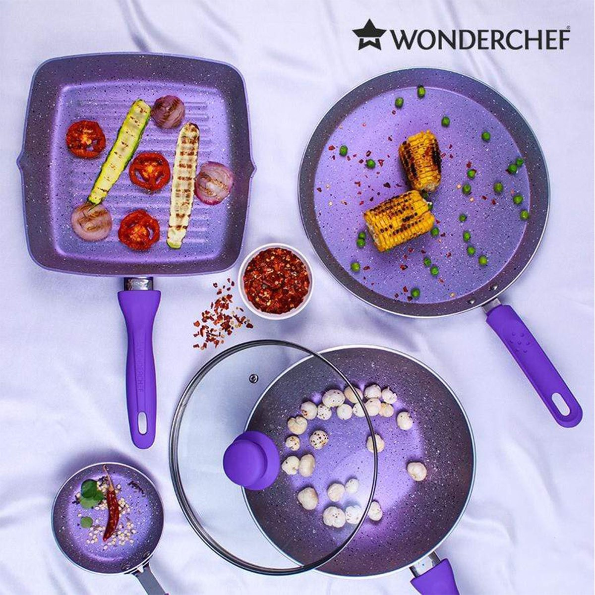 Buy Wonderchef Celebration 5-Piece Non-Stick Cookware Set Online in KSA ...