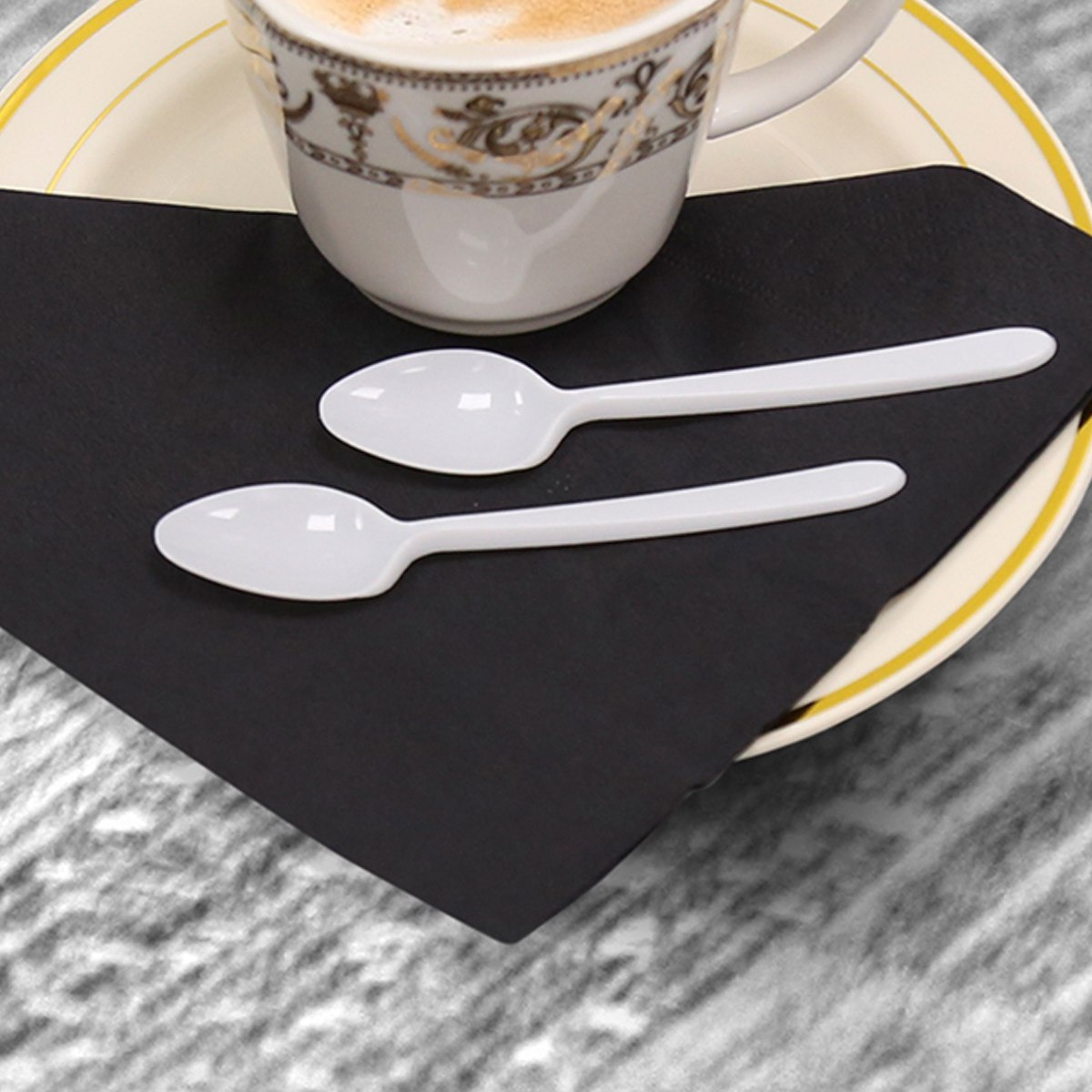 Buy Falcon Disposable Plastic Tea Spoon - Set of 50 Online in UAE | Homebox