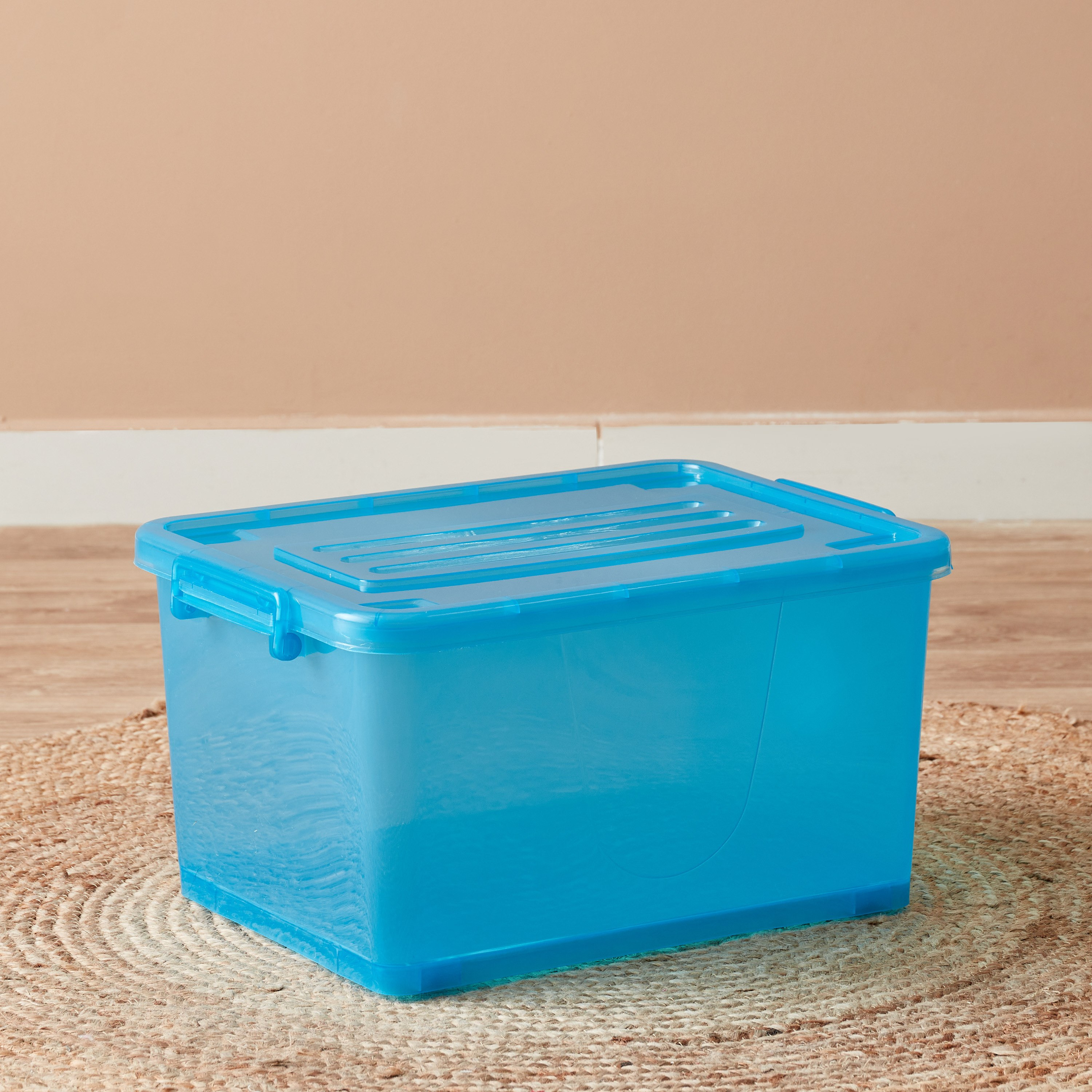 Buy Rolling 32 L Storage Box with Wheels and Lid - 47x34x25 cm Online ...
