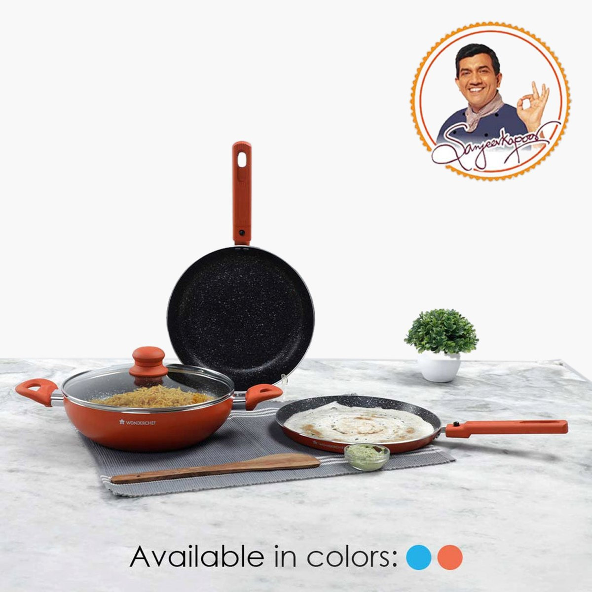 Buy Wonderchef 4-Piece Non-stick Cookware Set with Induction Bottom ...