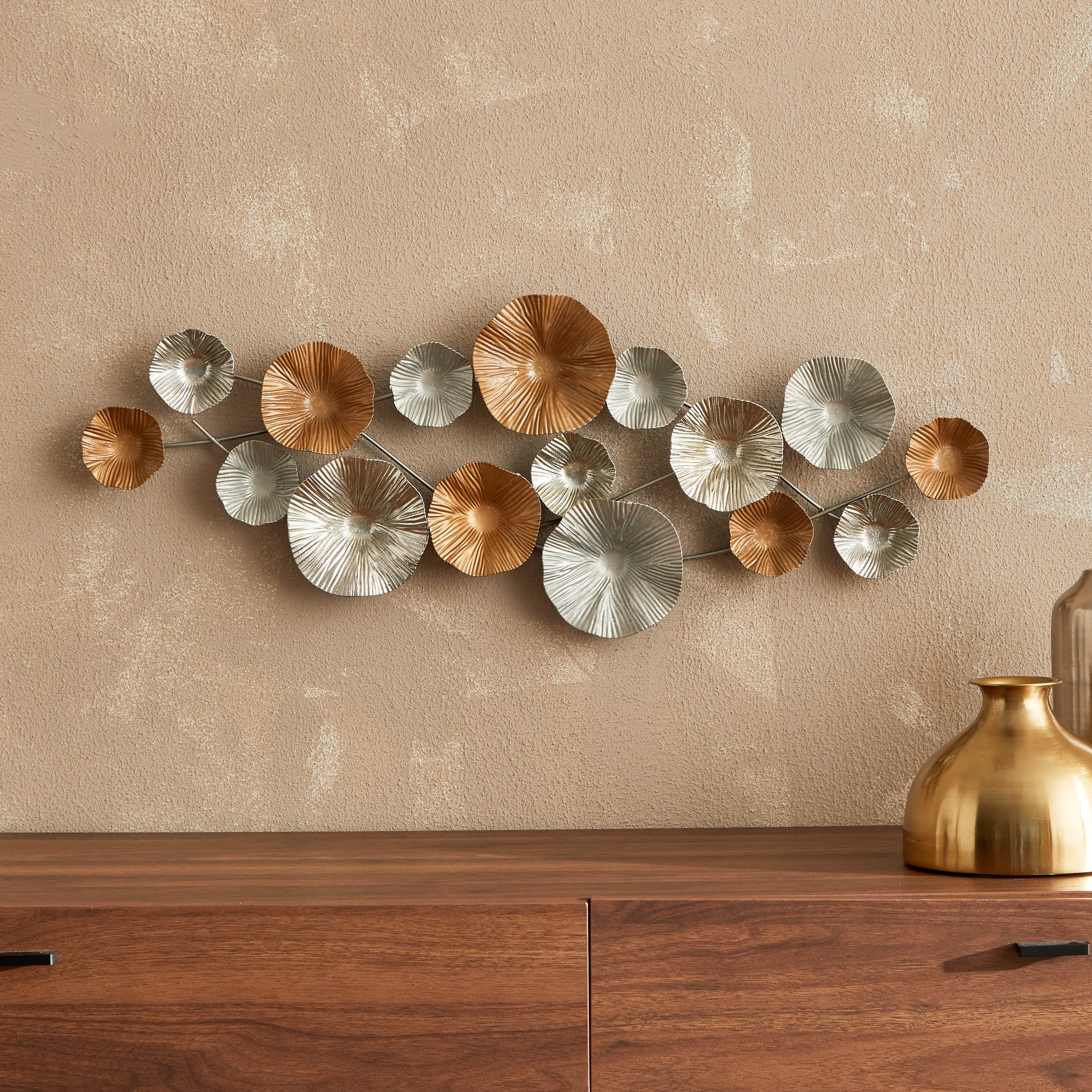 Buy Percy Round Cluster Metal Wall Art - 27x5x75 cm Online in UAE | Homebox