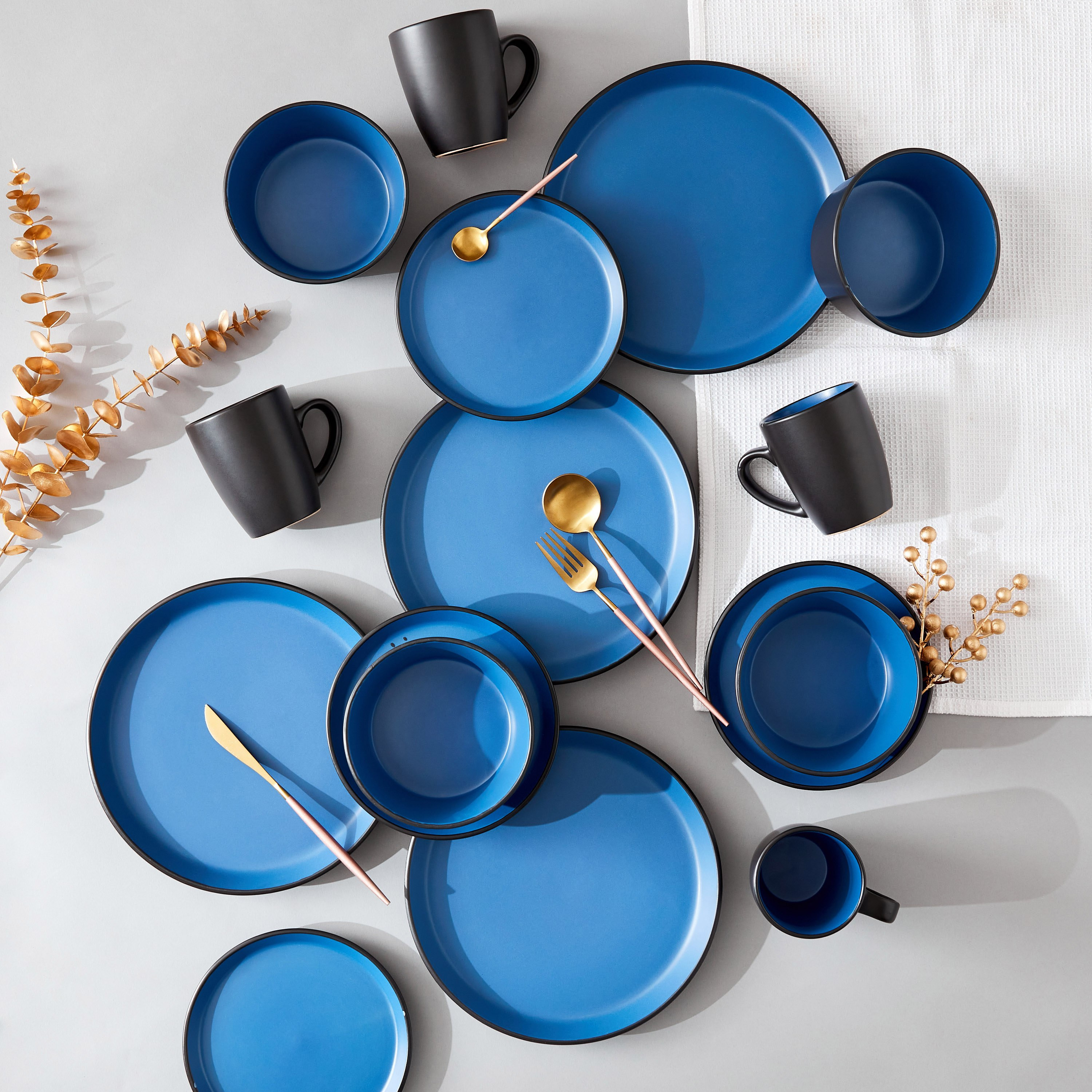 Buy Heran 16-Piece Stoneware Dinner Set Online in KSA | Homebox
