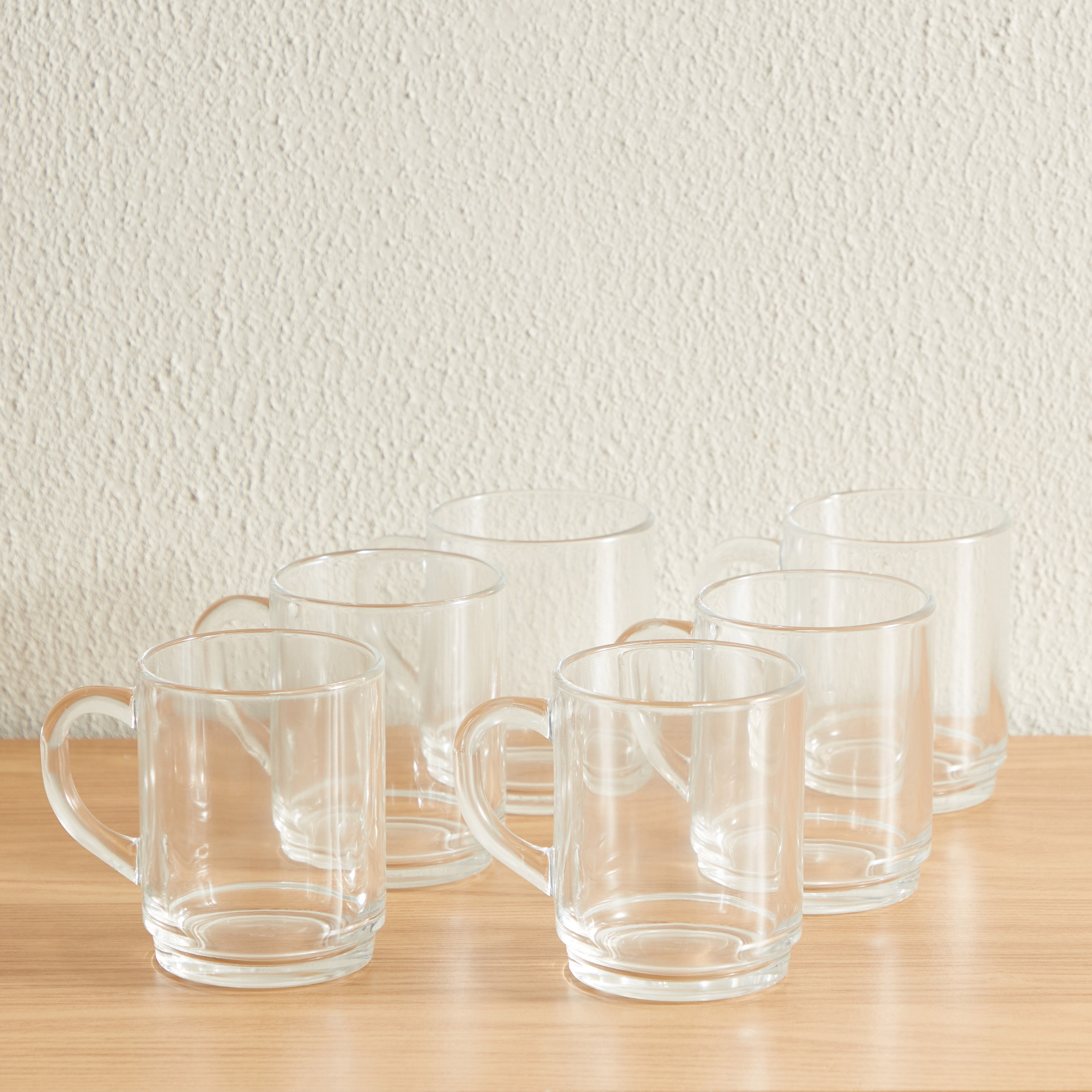 Buy Luminarc 6-Piece Coffee Tea Glass Mug Set - 250 ml Online in KSA ...