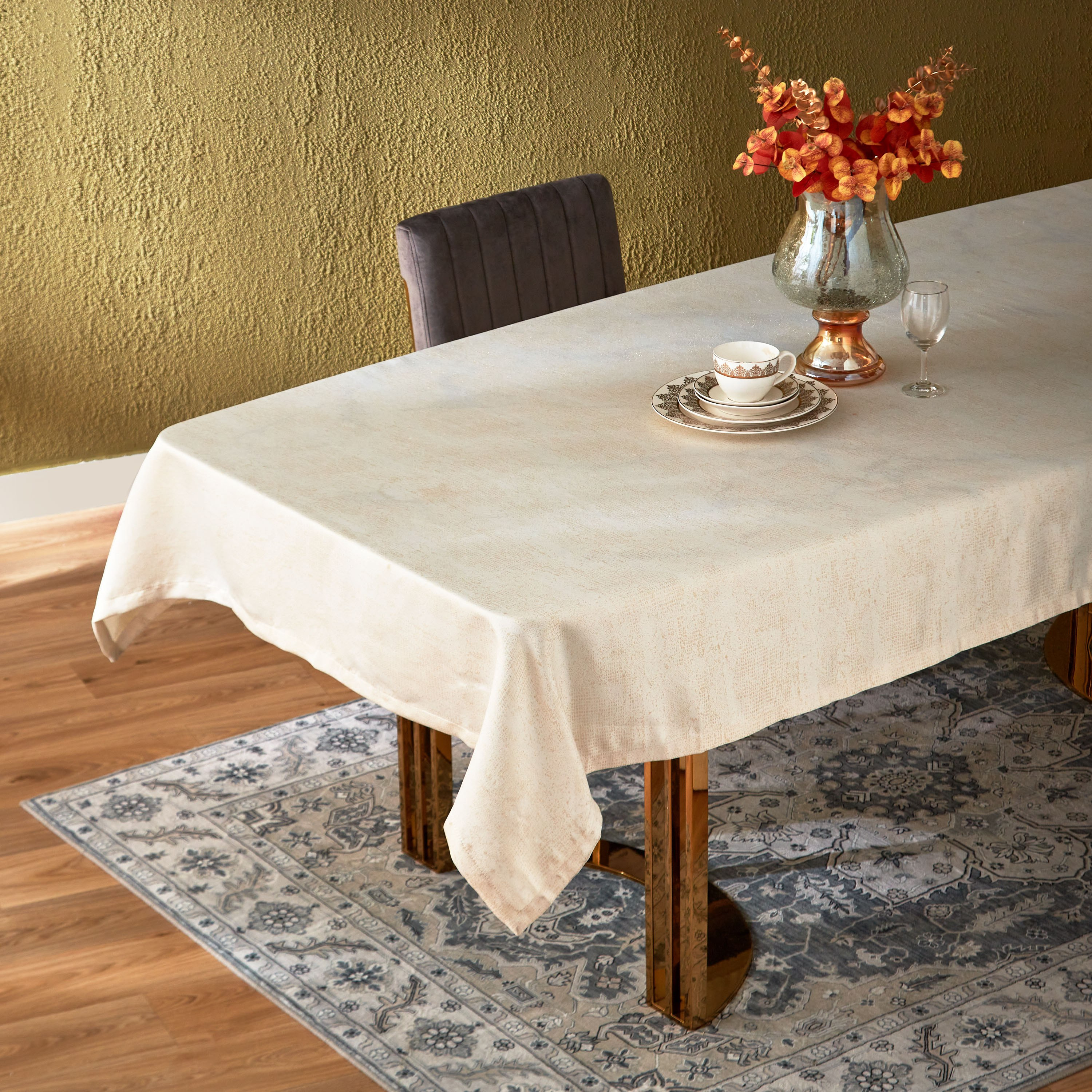 Buy Harper Napery Jacquard Table Cloth - 130x170 cm Online in UAE | Homebox