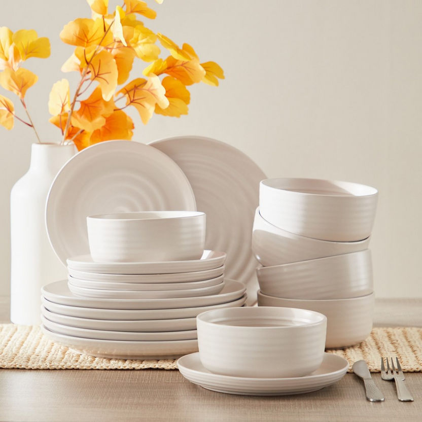 Buy Swirl 18 Piece Stoneware Dinner Set Online In Uae Homebox
