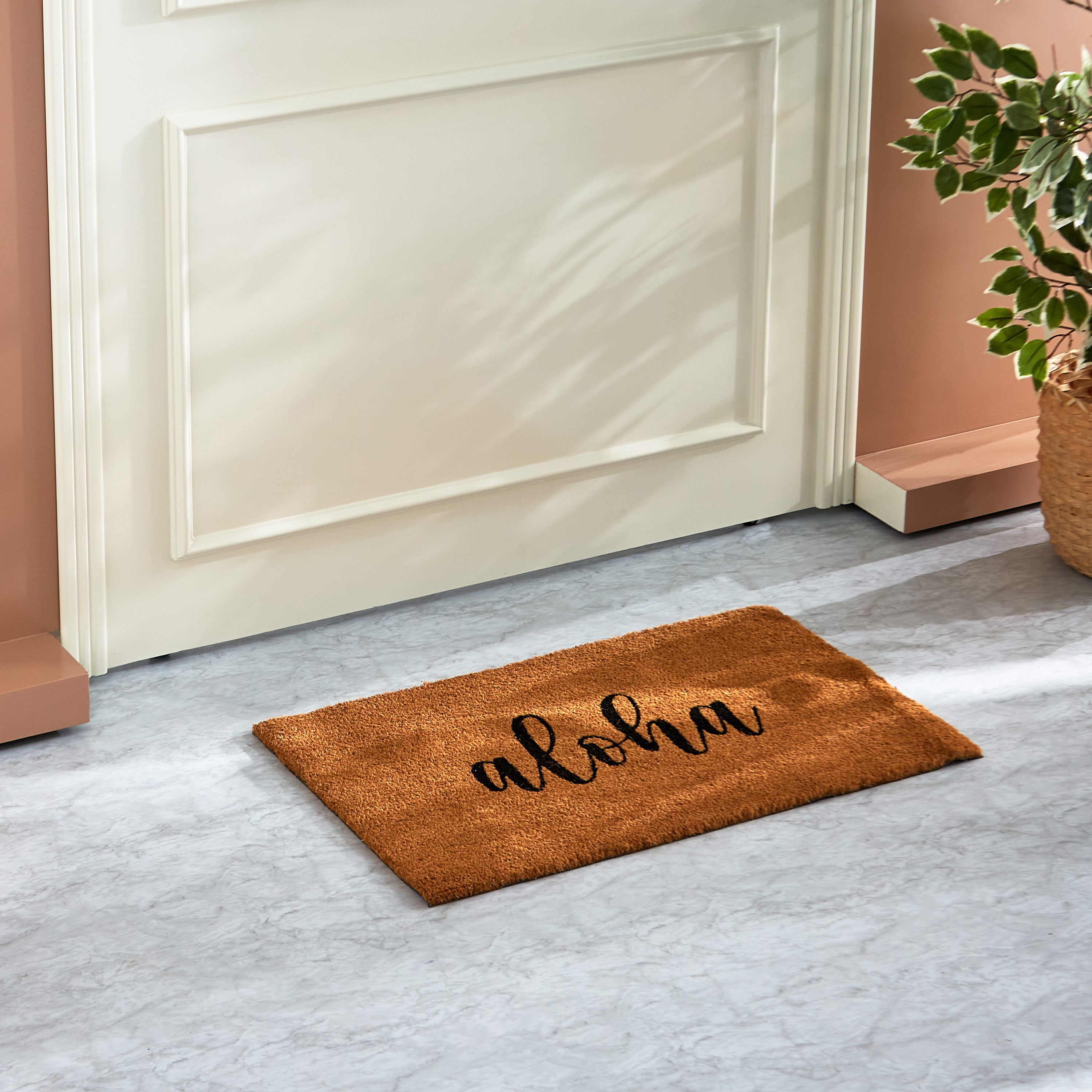 Buy Aloha Print Coir Doormat - 40x75 cm Online in UAE | Homebox