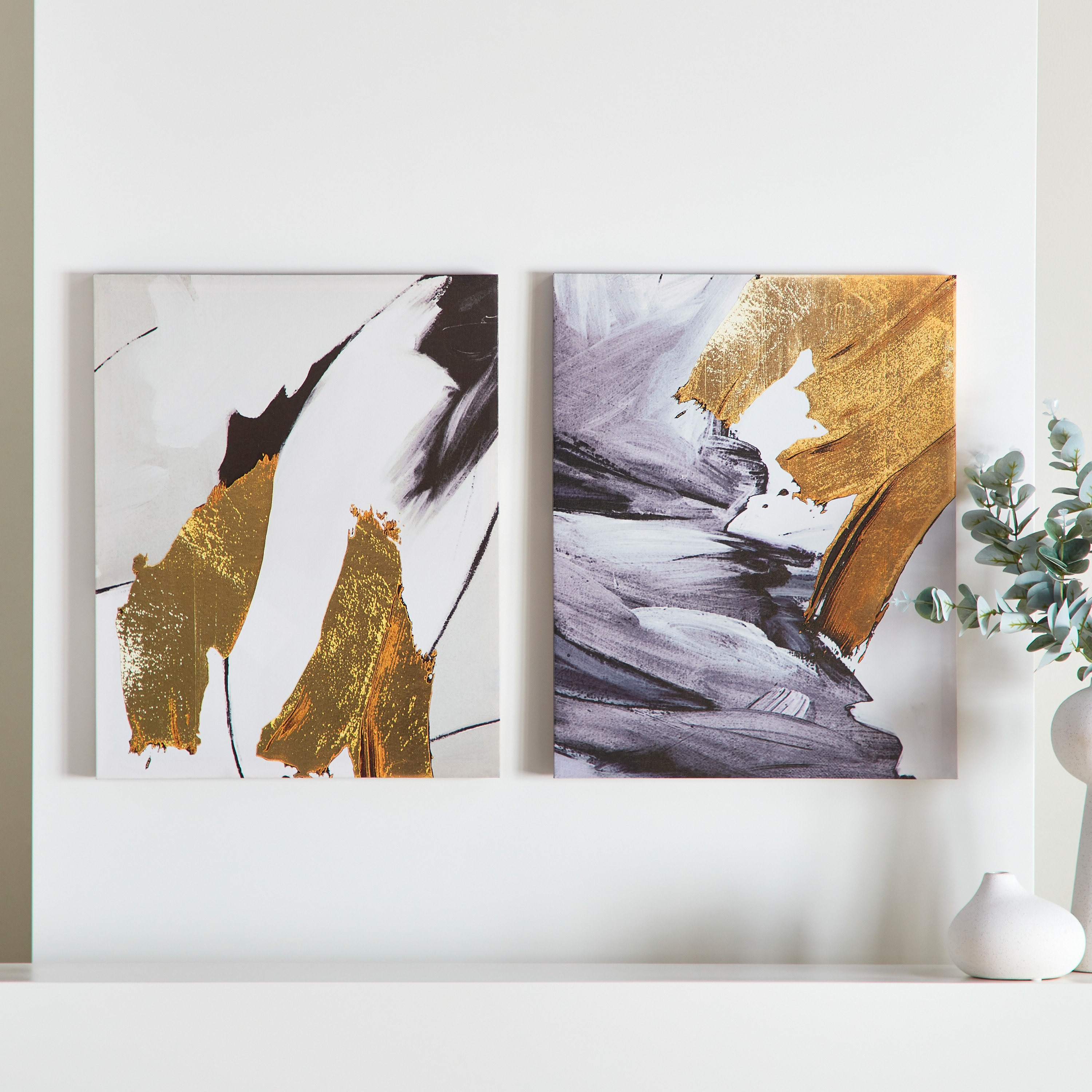 Buy Kesha 2-Piece Canvas Wall Art Set - 50x40 cm Online in Qatar | Homebox