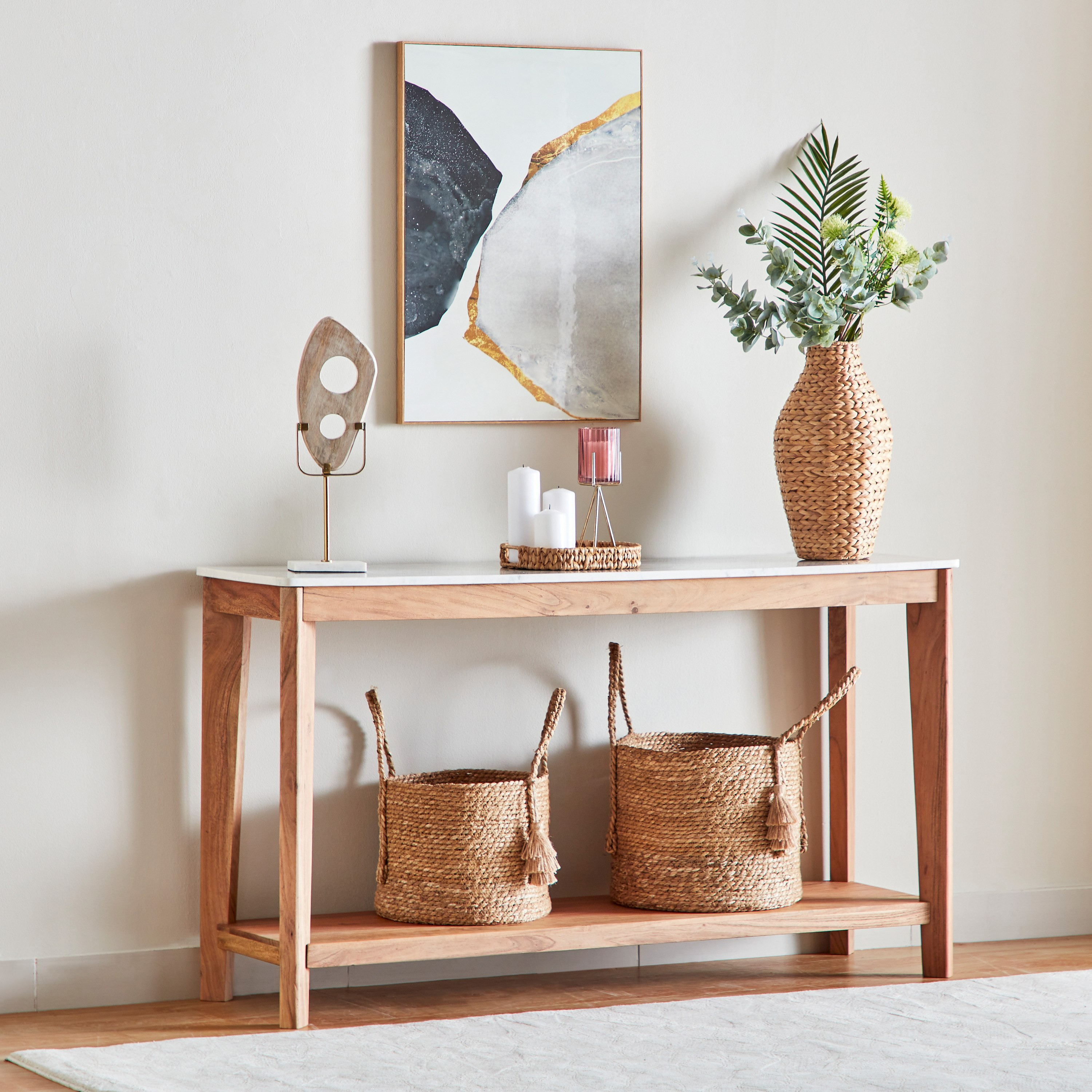 Genuine marble hallway table store