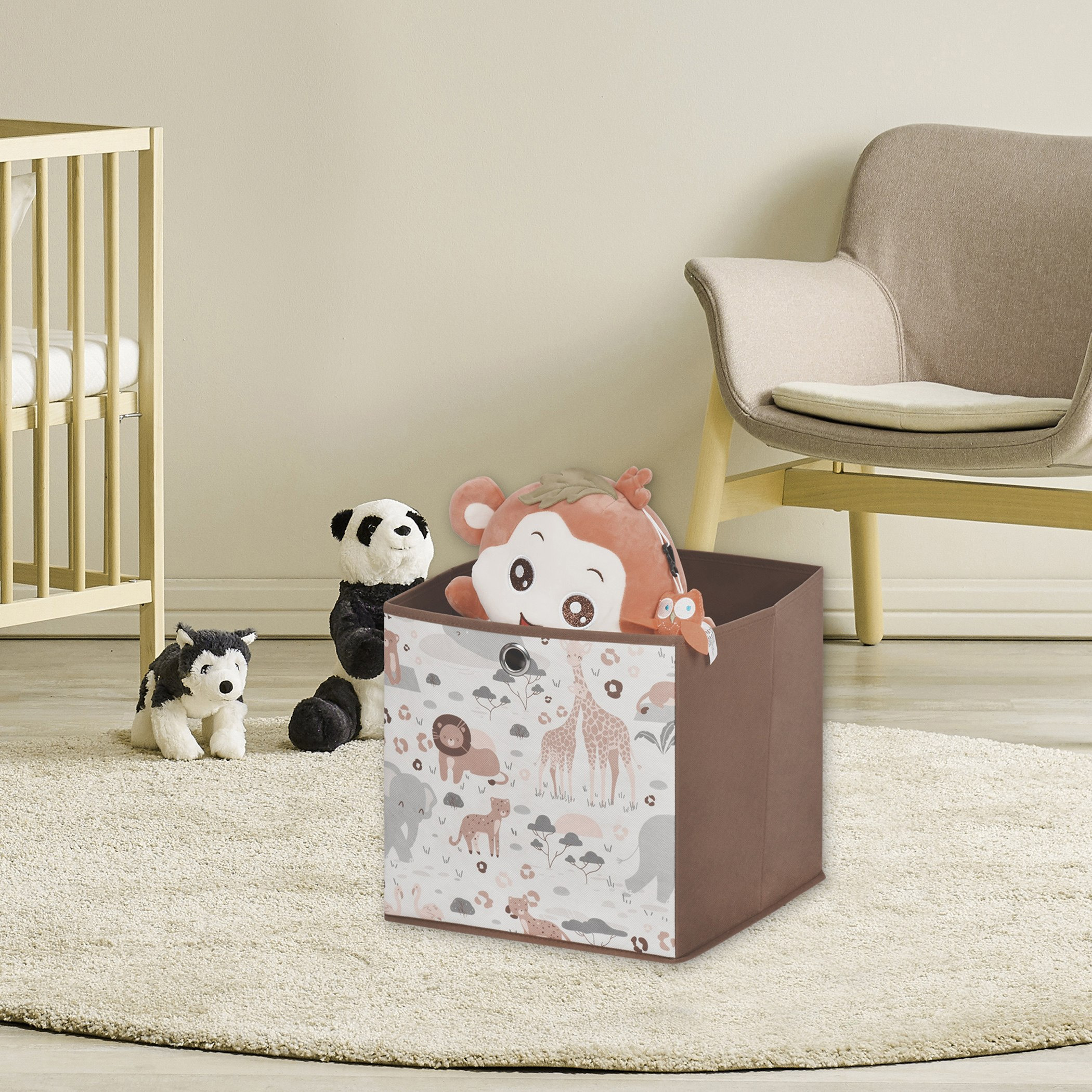 Buy Trifle Ron Safari Cube Box - 31x31x31 cm Online in UAE | Homebox