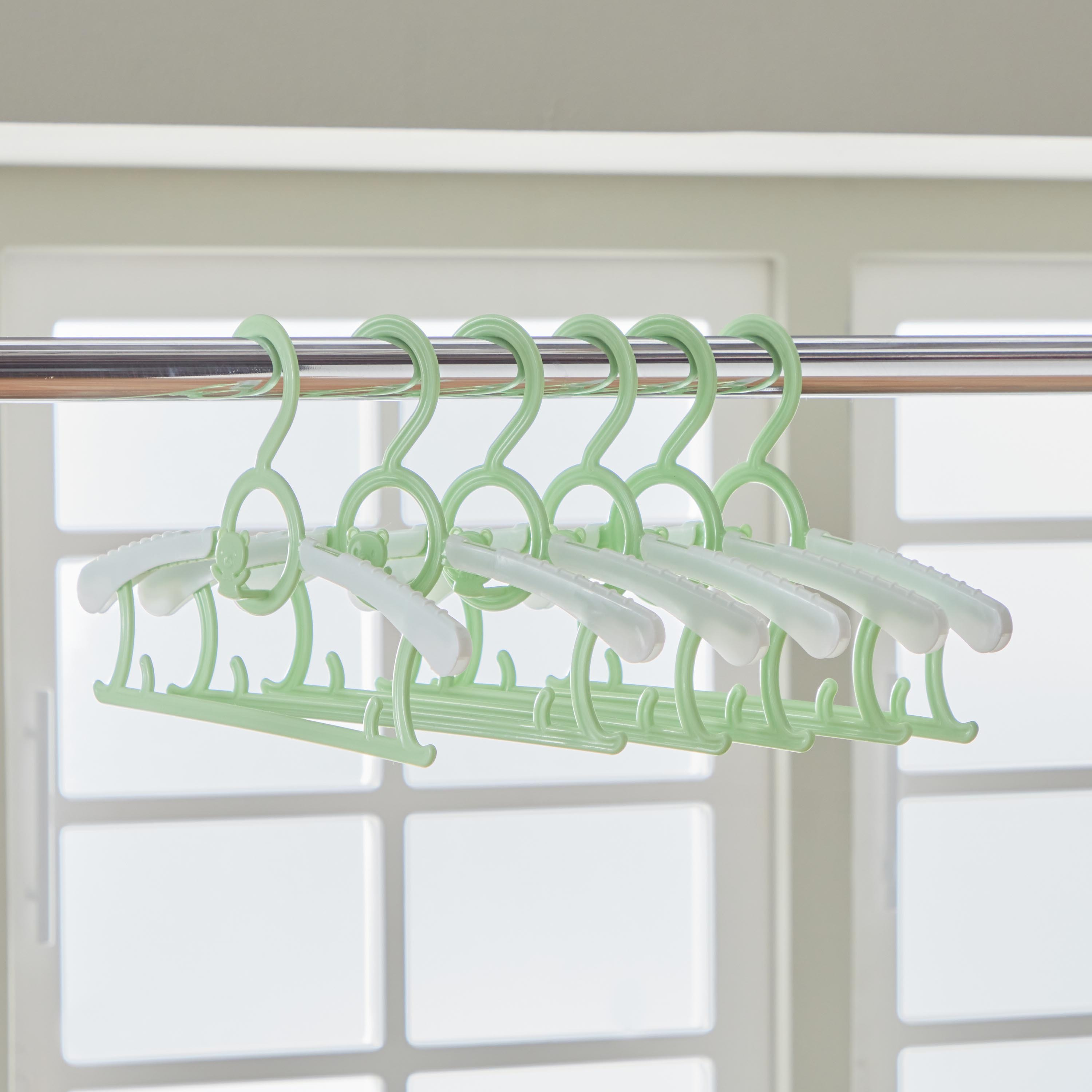 Buy Ron 6-Piece Atlass Teddy Shaped Broad Hangers - 17x28x1 cm Online ...