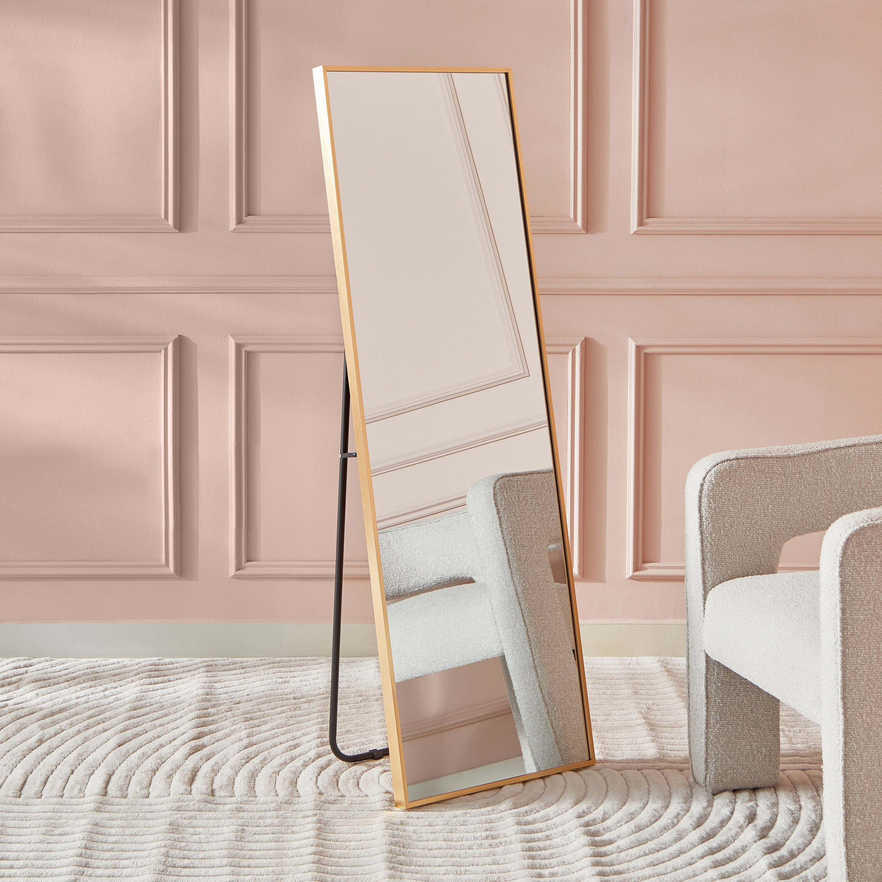 Buy Reda Aluminum Large Size Frame Standing Mirror - 50x150 cm Online ...