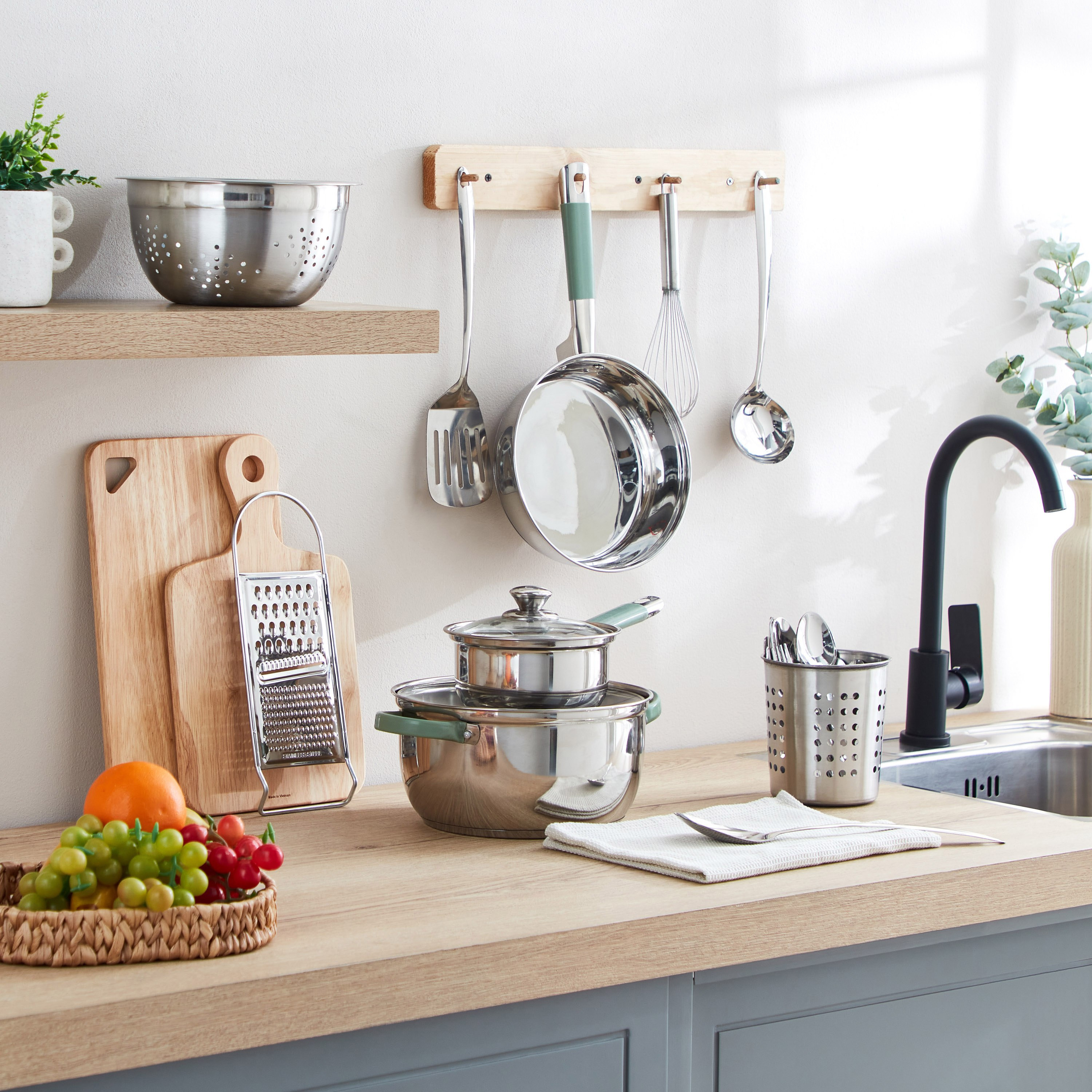 Buy Omega 28-Piece Steel Cookware Set Online in UAE | Homebox