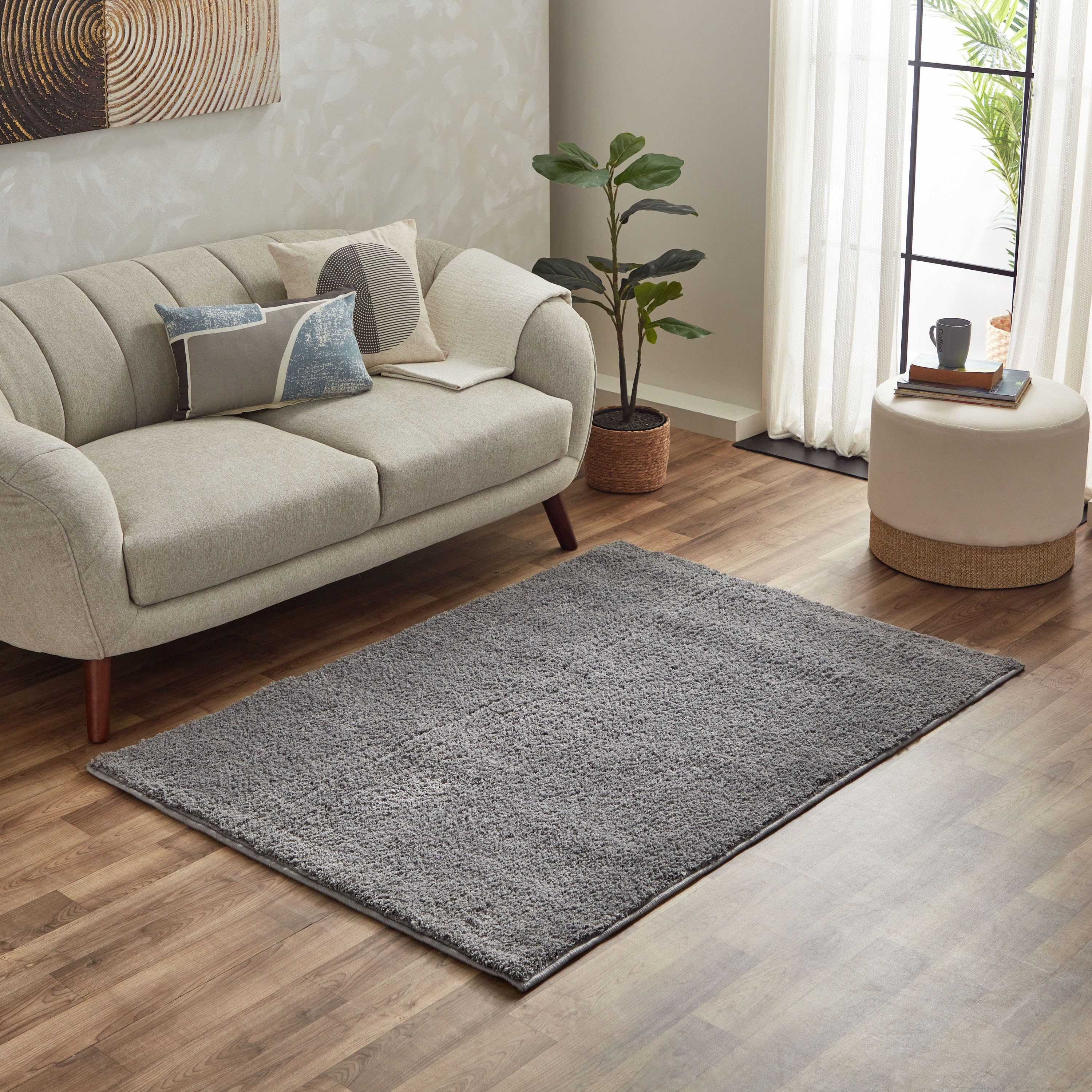 Buy Leah Microfibre Rug- 150x200 cm Online in KSA | Homebox