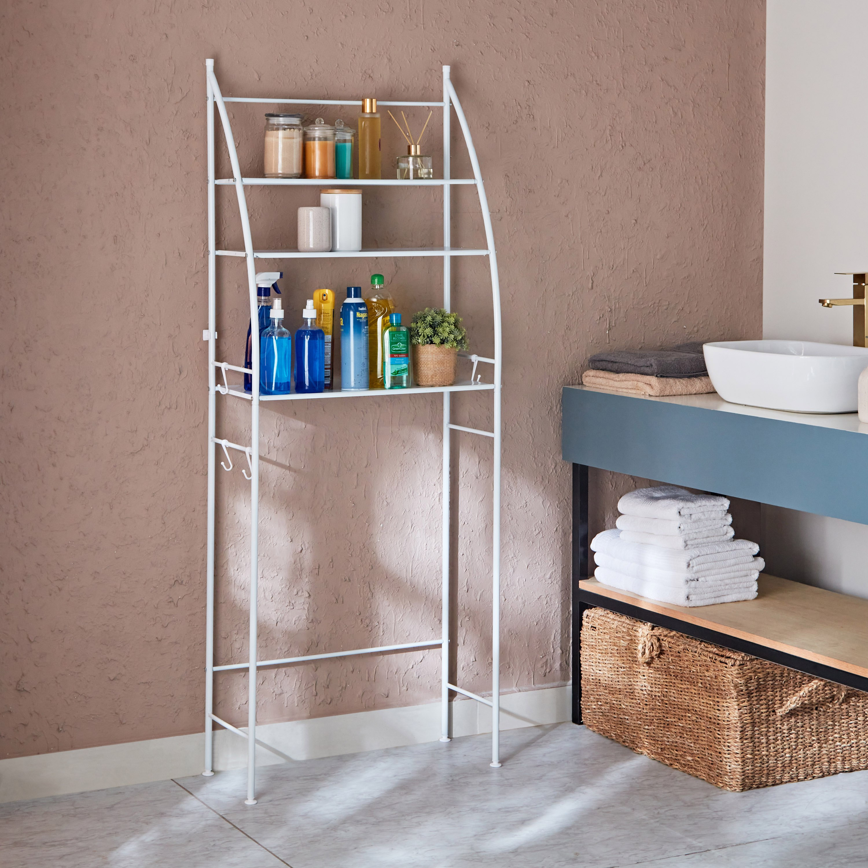 Buy Neo Washing Machine Rack - 65x25x166 cm Online in KSA | Homebox