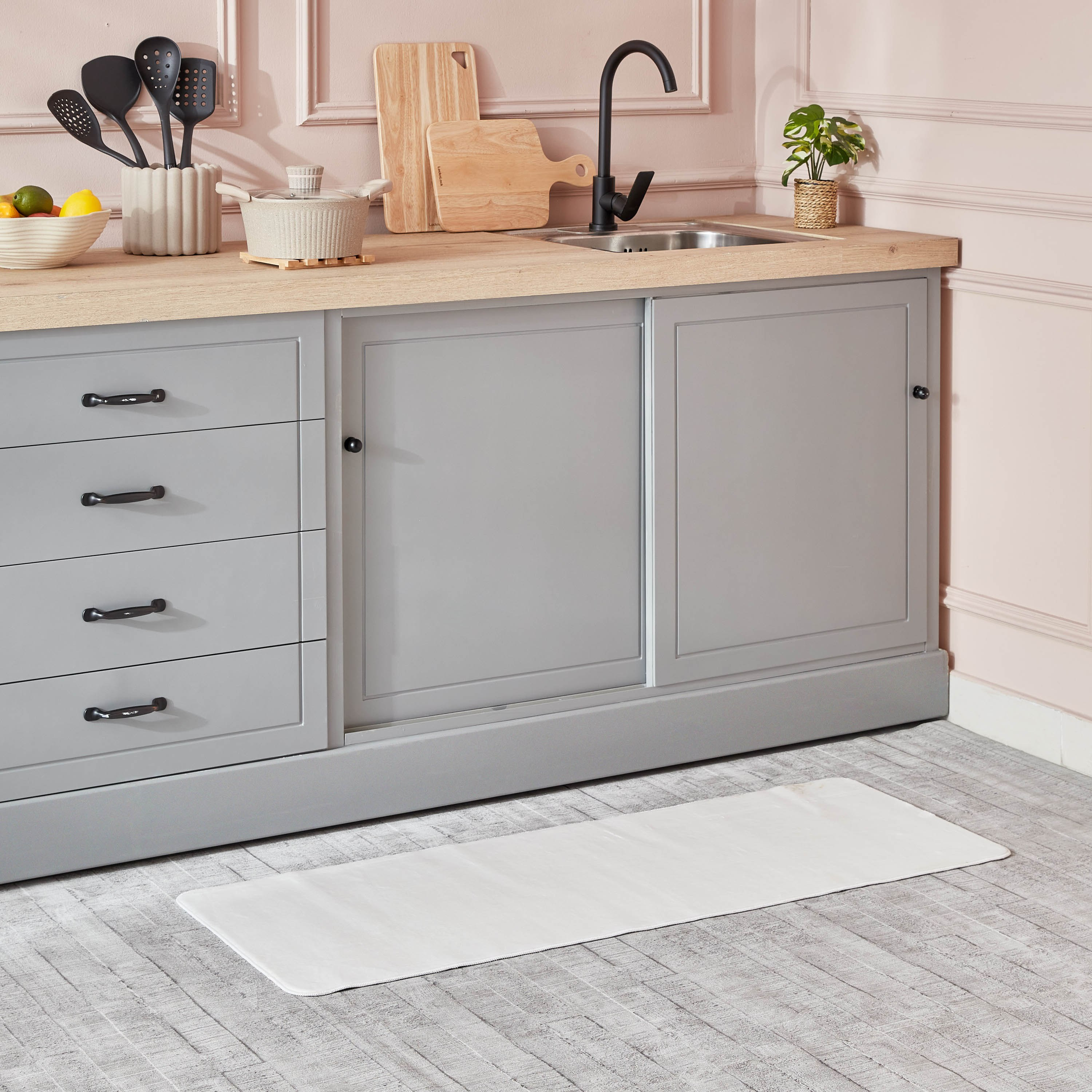 Buy Hazy Rabbit Fur Mat - 45x120 cm Online in UAE | Homebox