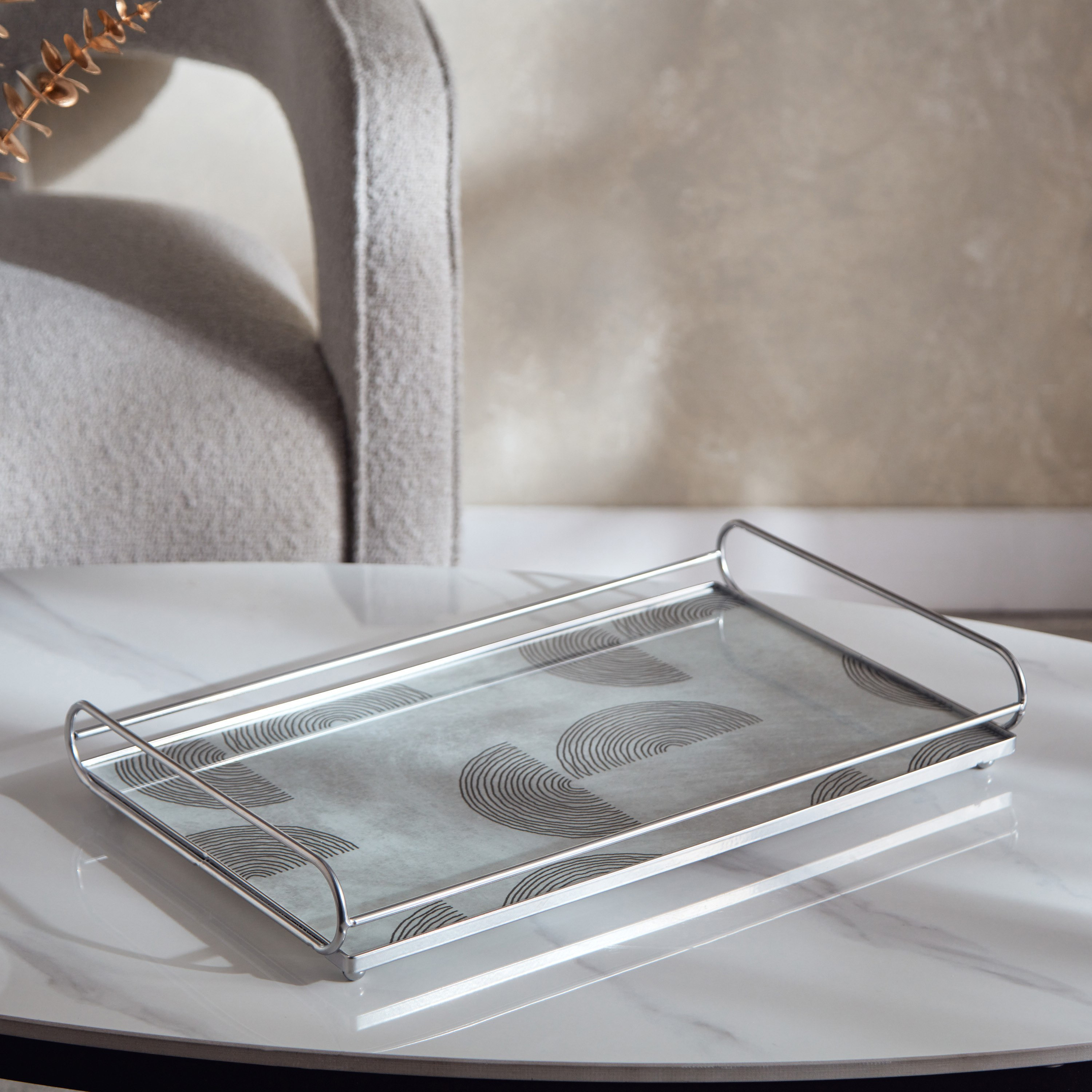 Buy Vista Rectangular Glass Tray - 35 cm Online in KSA | Homebox