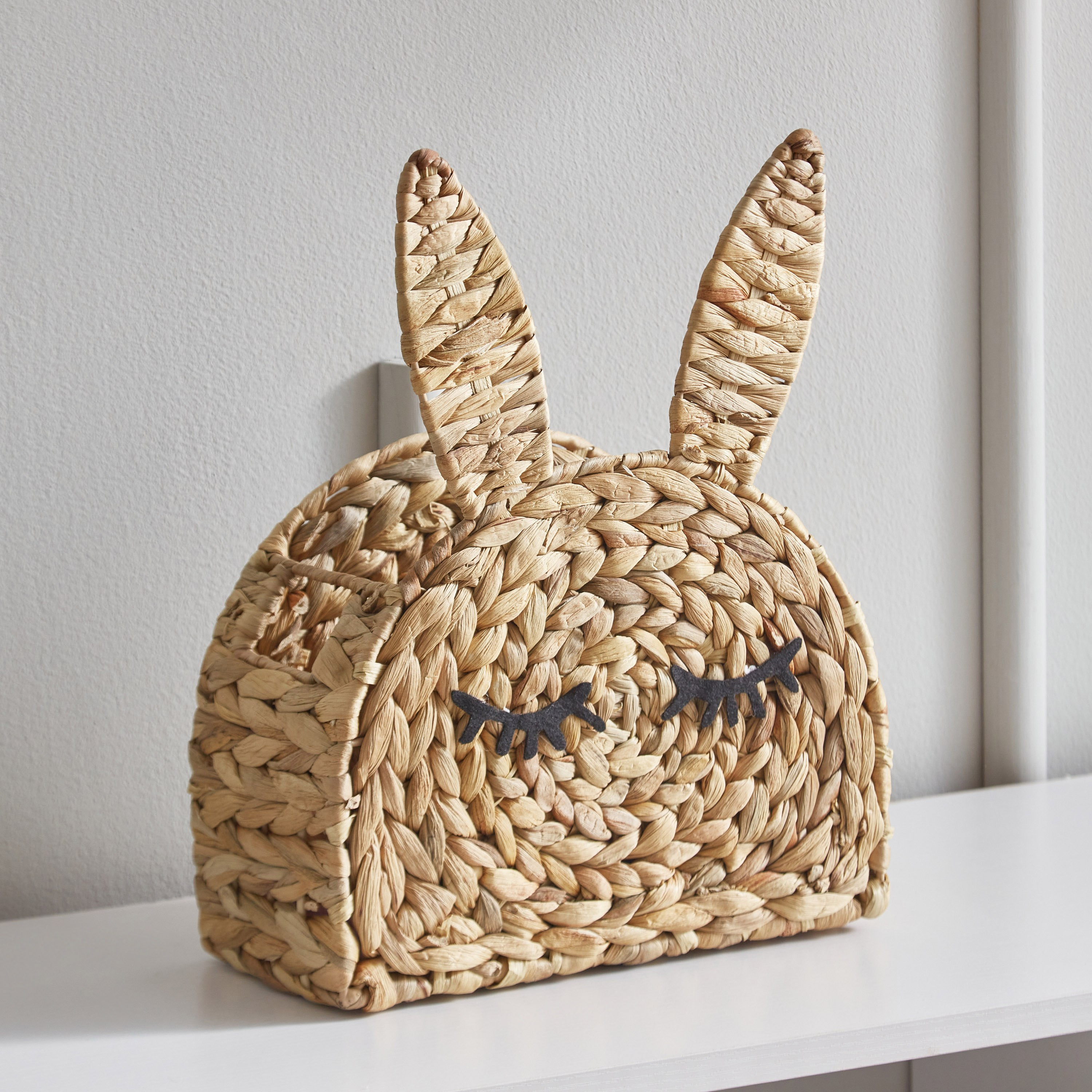 Buy Playland Rabbit Water Hyacinth Storage Basket - 25x11x19 cm Online ...