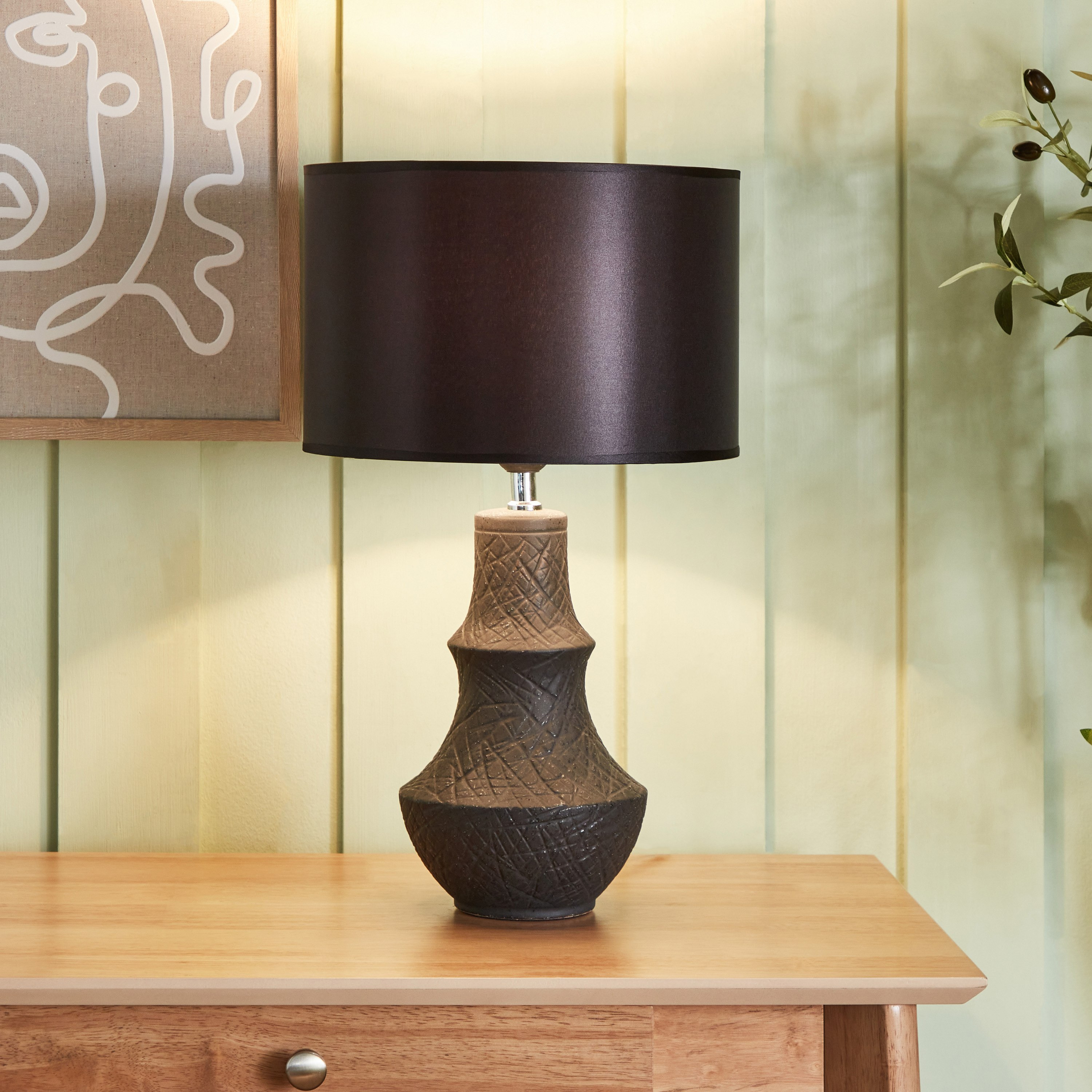 Buy Tudor Ceramic Table Lamp - 28x28x50 cm Online in KSA | Homebox