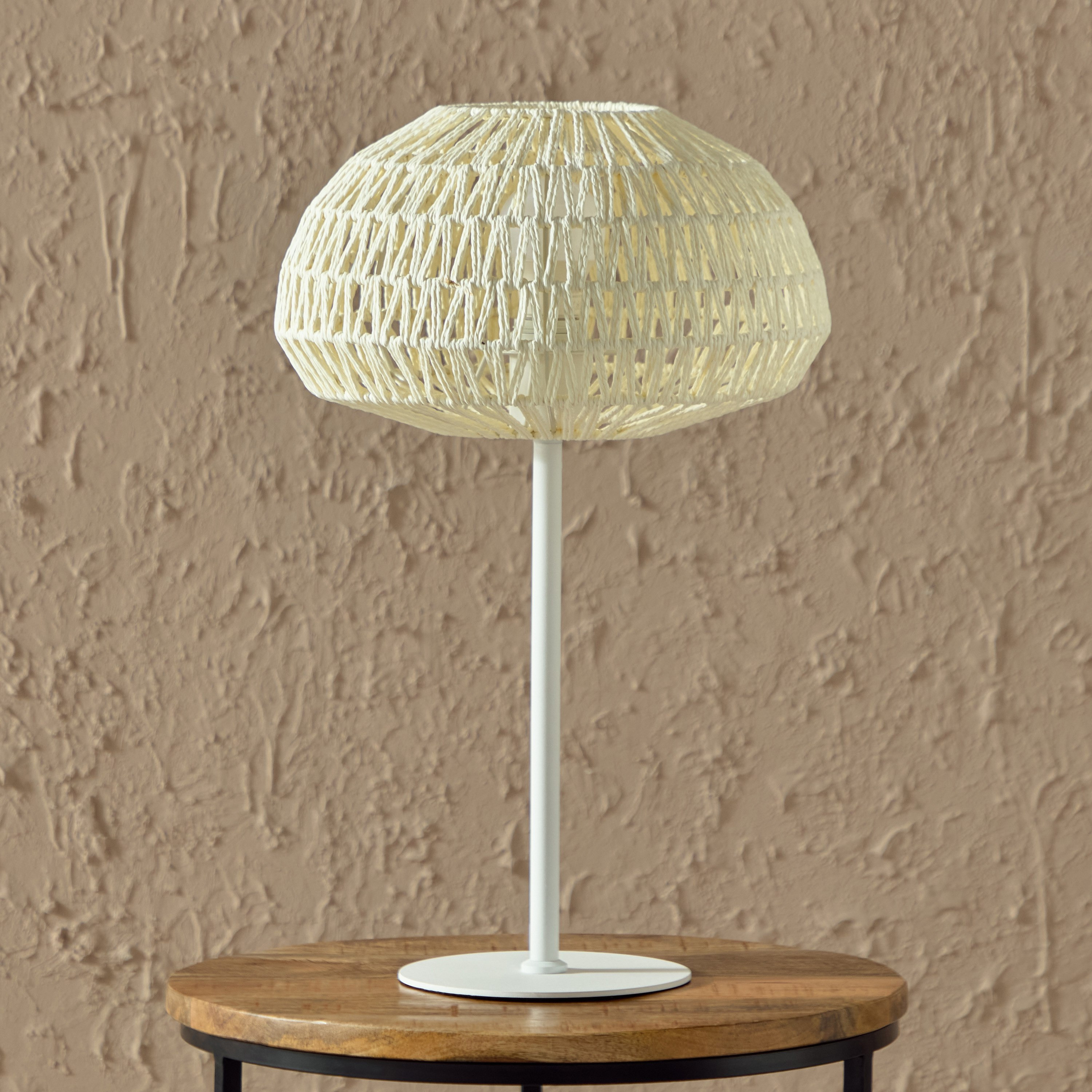 Buy Stark Metal Table Lamp with Paper Rope Shade - 30x48 cm Online in ...