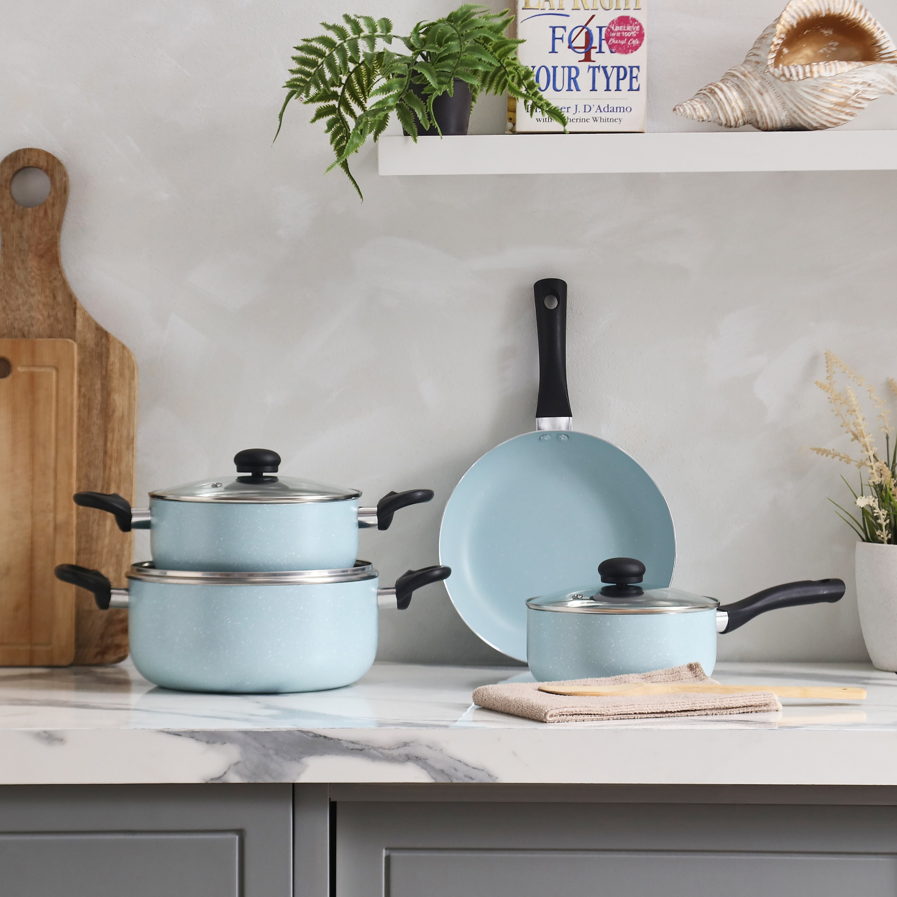 Buy Wilson 7-Piece Cookware Set with Marble Coating Online in KSA | Homebox