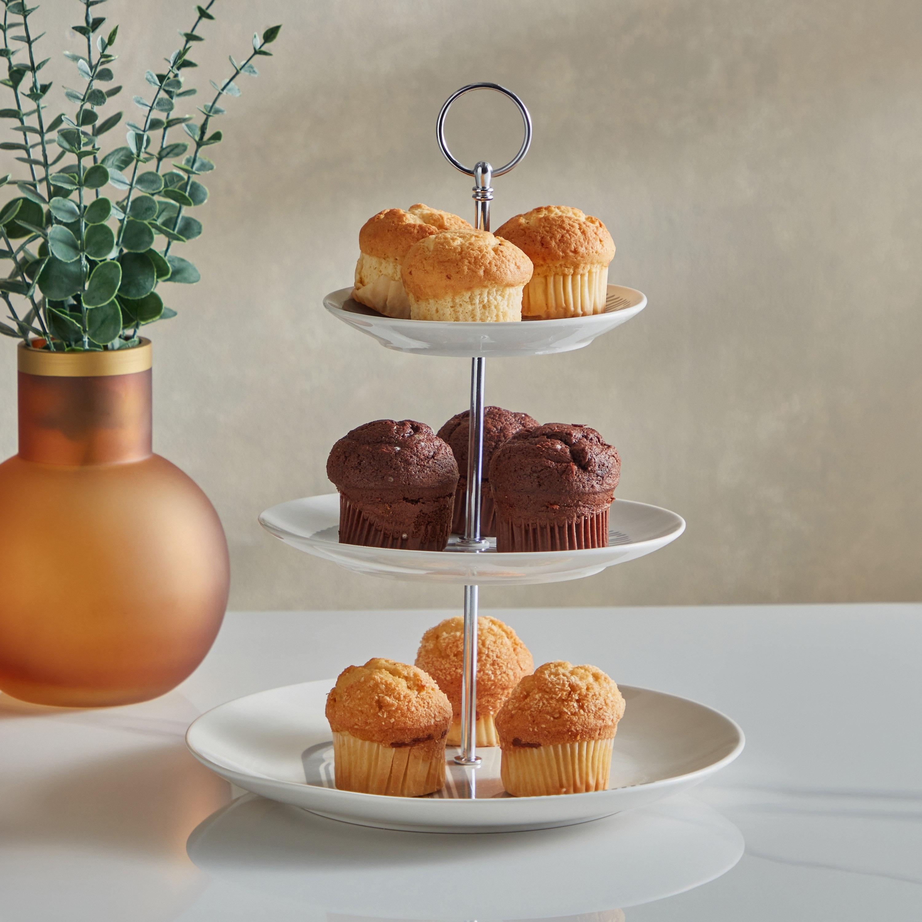 Buy Vista 3-Tier Cake Platter Online in KSA | Homebox