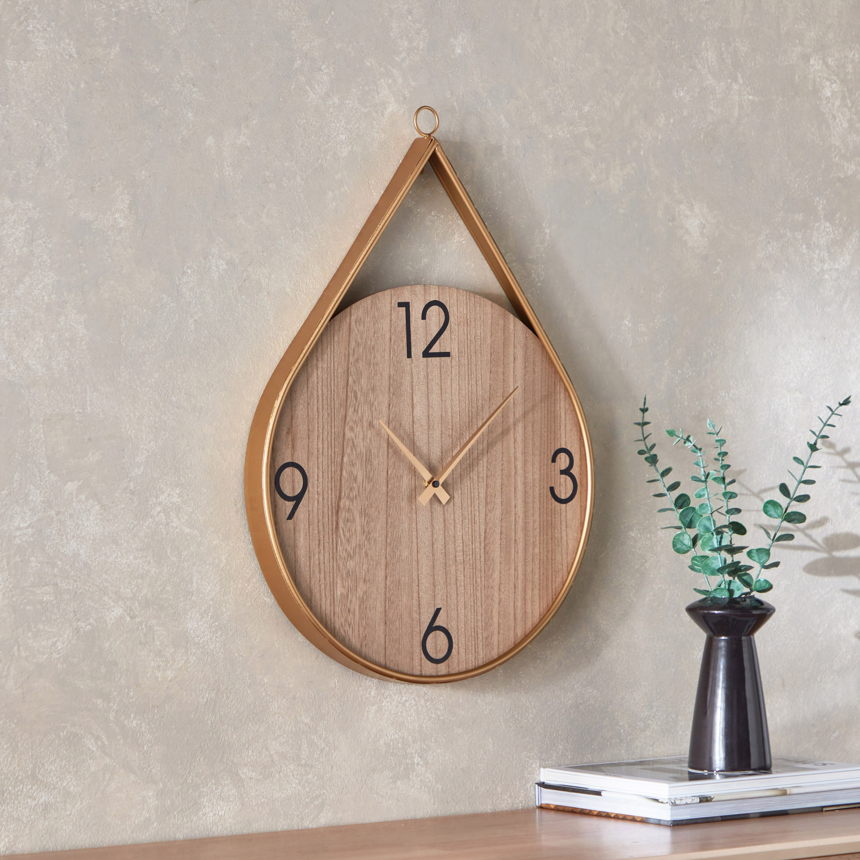 Buy Zeal Wooden Wall Clock - 40x4.5x57 cm Online in UAE | Homebox