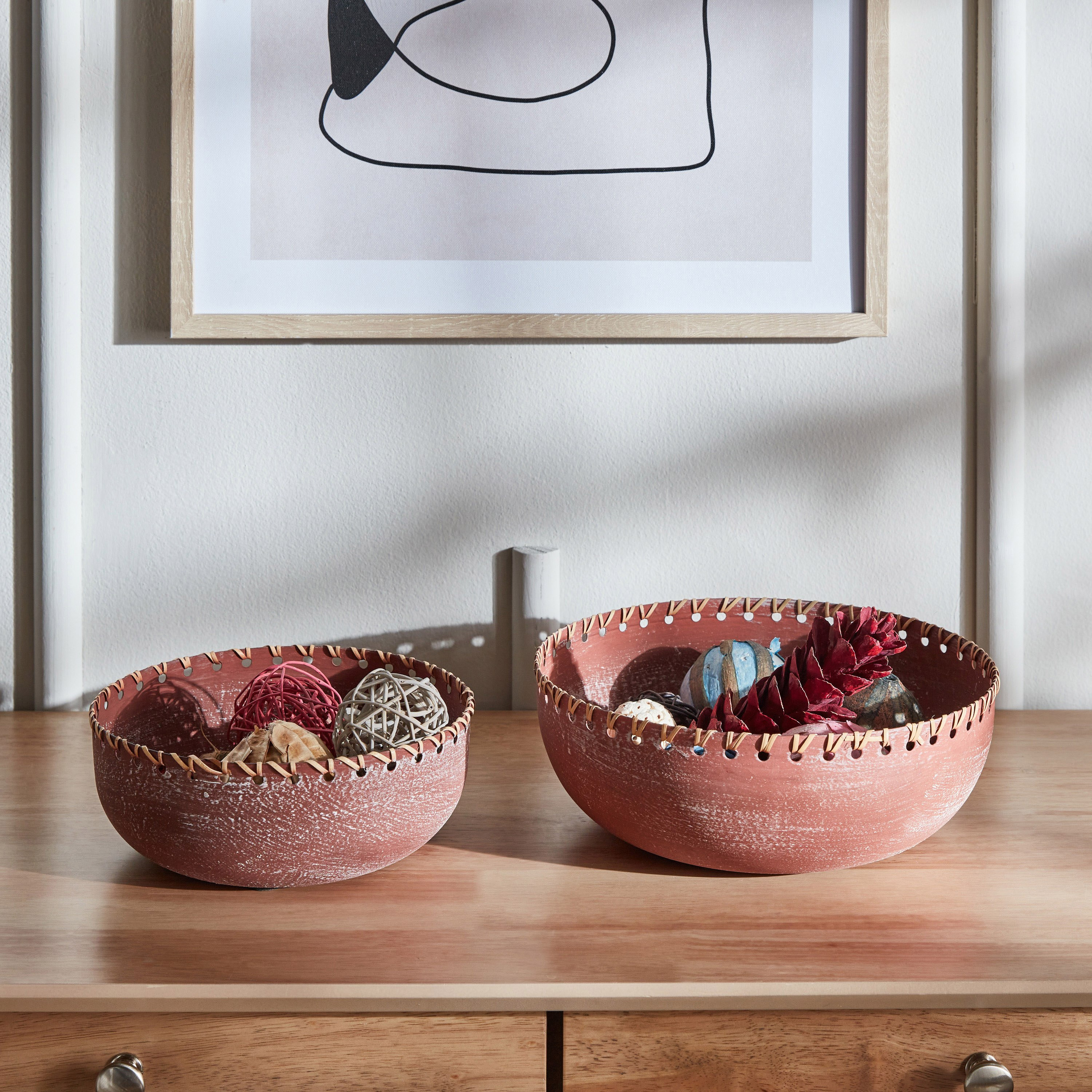 Buy Splendid Metal Decorative Bowl - Set of 2 Online in Bahrain | Homebox