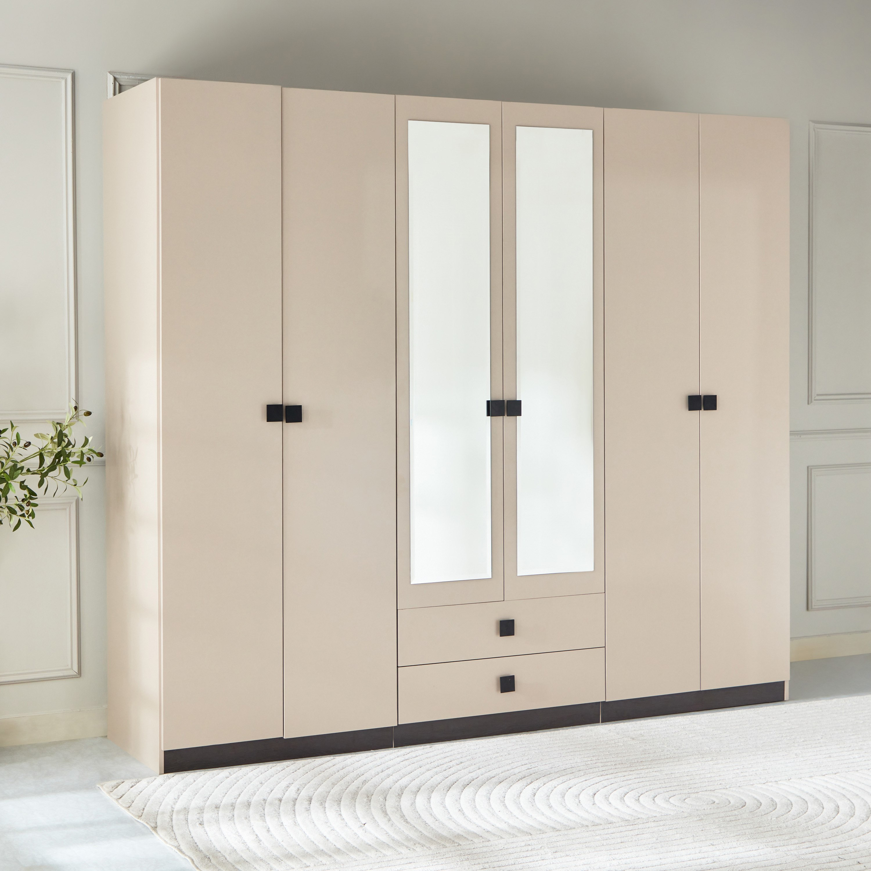 6 door wardrobe online store