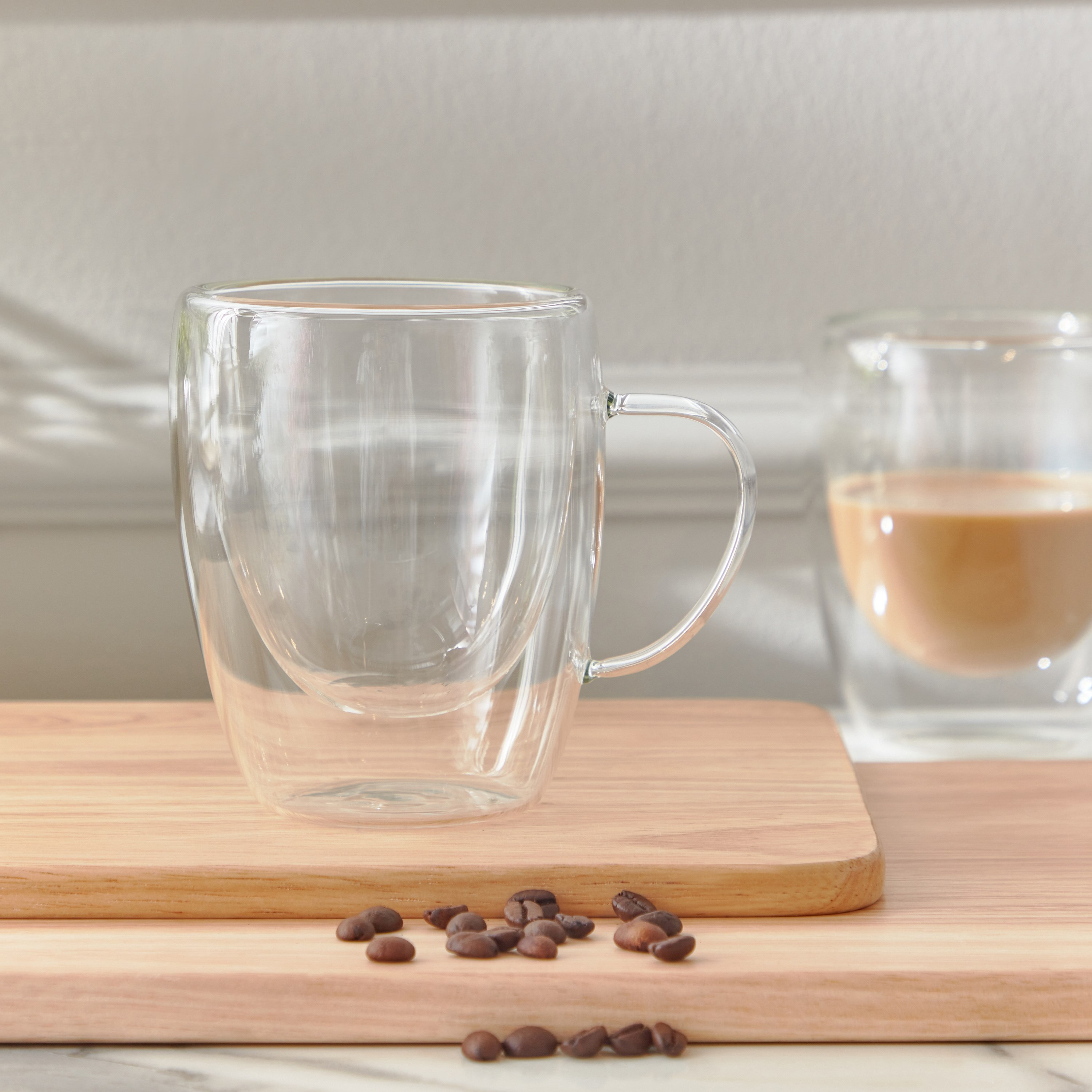 Buy Sip Savor 2-Piece Double Wall Glass Mug Set - 300 ml Online in UAE ...