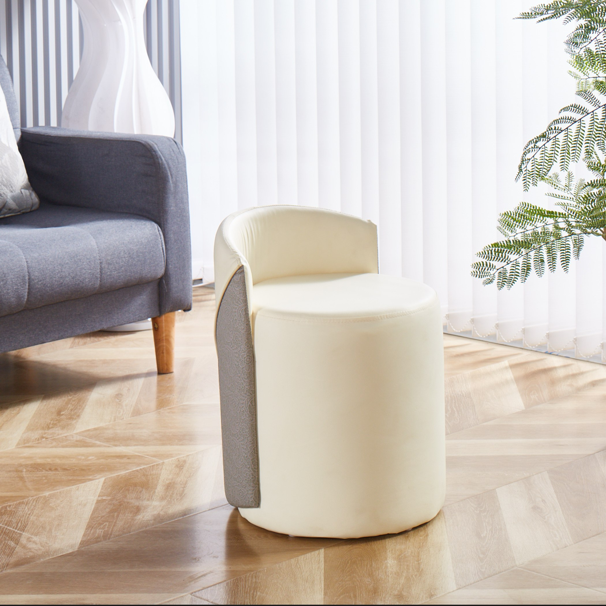 Buy Derby Solitaire Upholstered Stool Online in UAE | Homebox