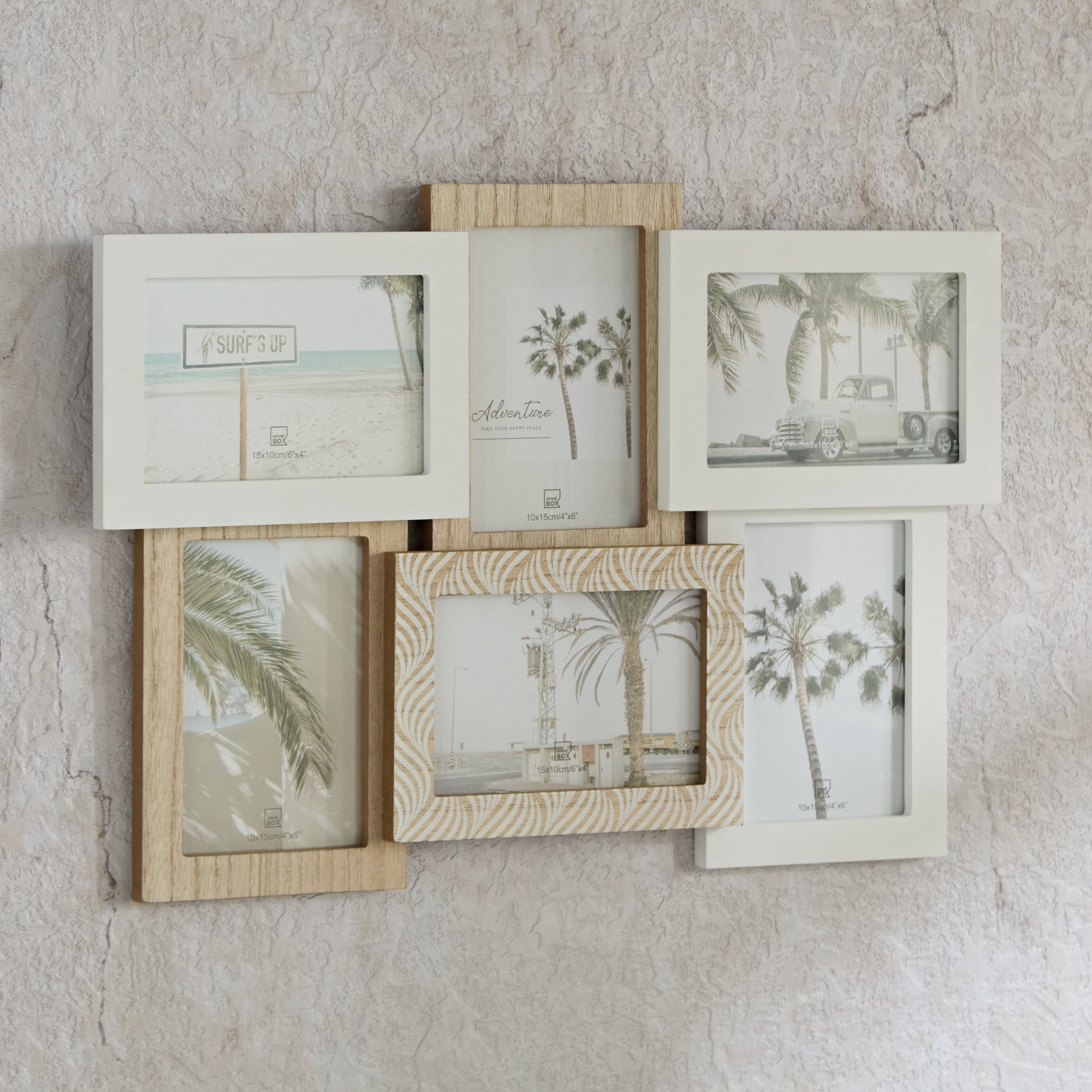 Buy Hudson 6-Opening Photo Frame - 47x32x2.4 cm Online in UAE | Homebox