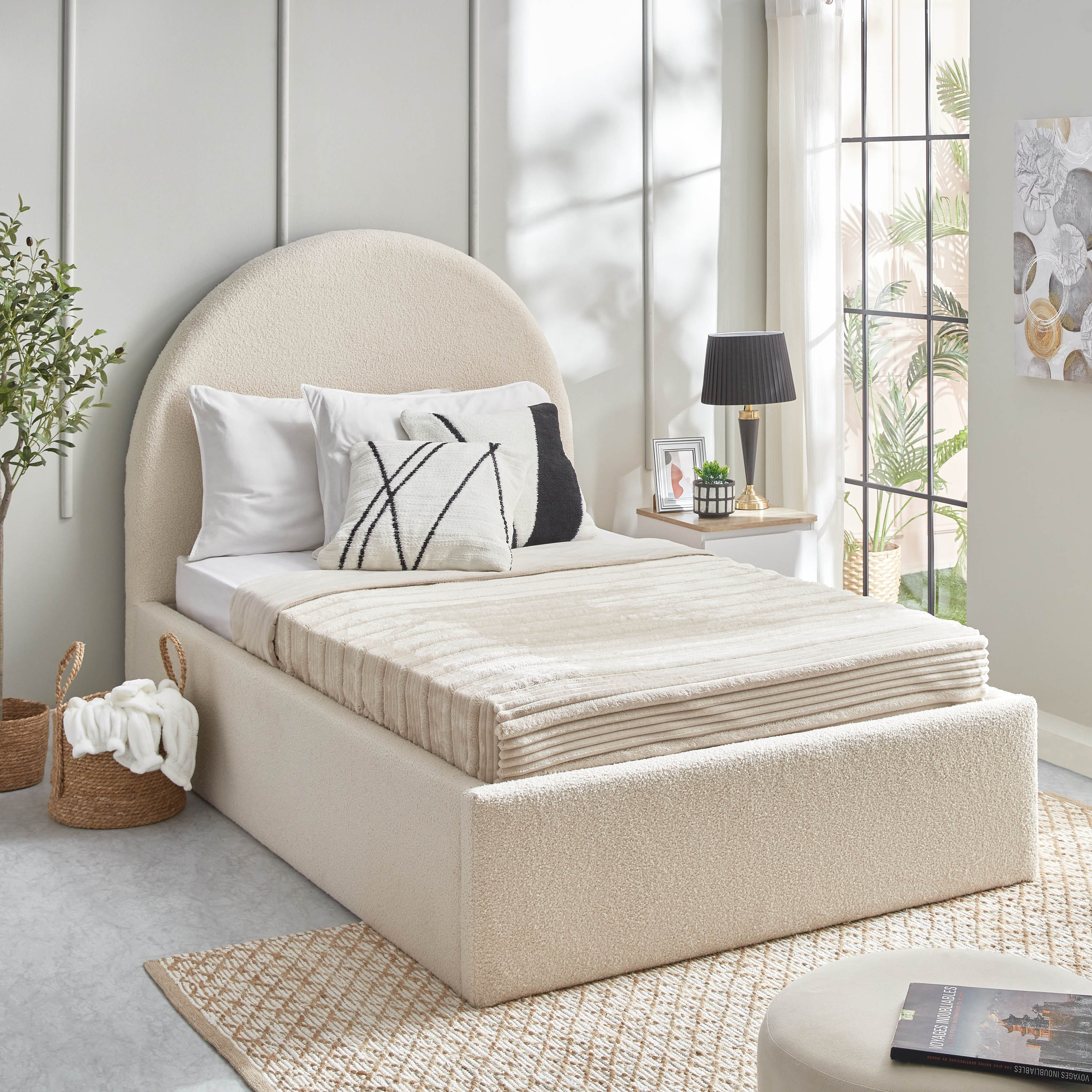 Buy iCloud Upholstered Twin Bed 120x200 cm Online in KSA Homebox