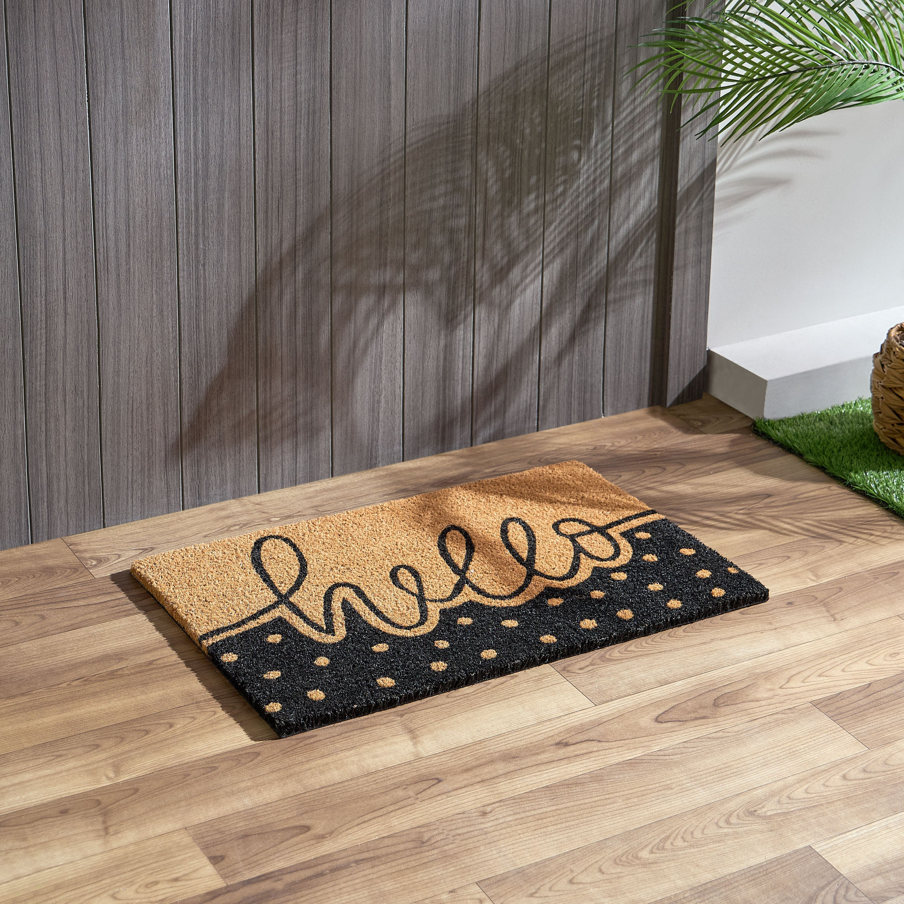 Buy Hello Printed Coir Doormat with PVC Back - 40x60 cm Online in UAE ...