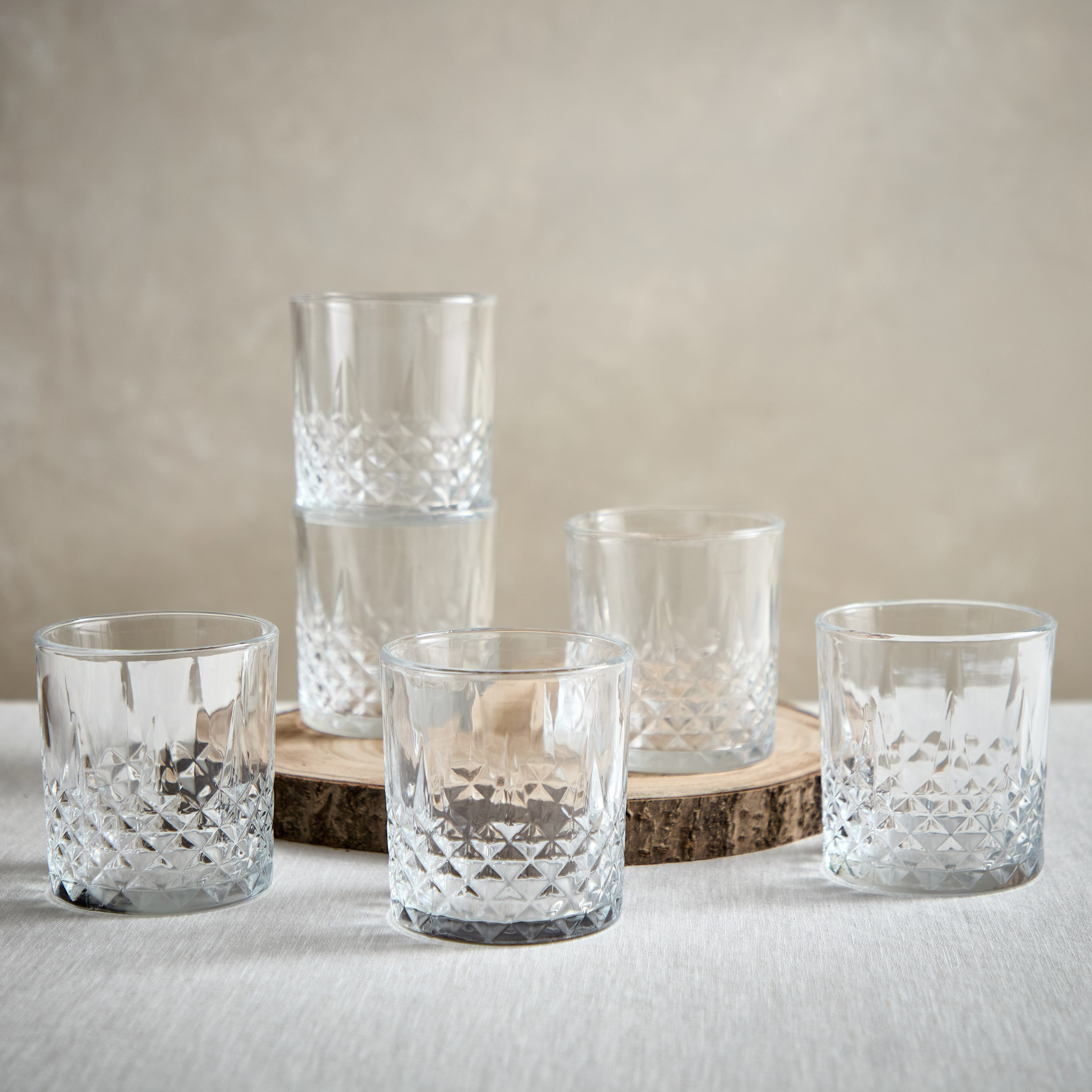 Buy Gems 6-Piece Clear DOF Glass Set - 340 ml Online in UAE | Homebox