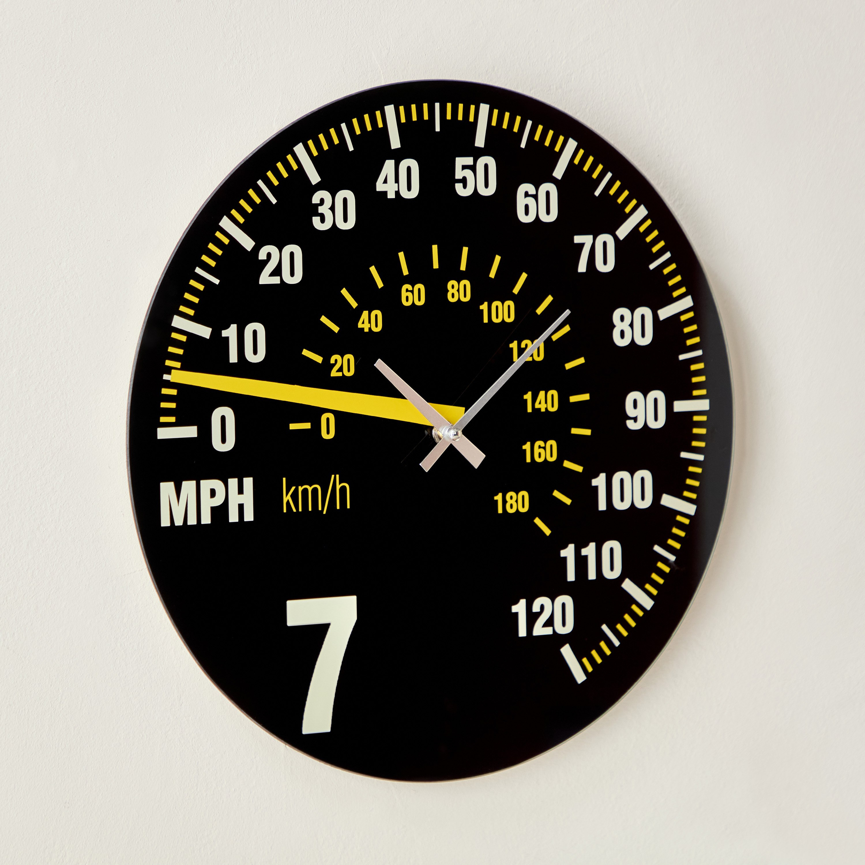 Buy Fero Speedometer Clock with Tinted Glass - 38x4.5x38 cm Online in ...