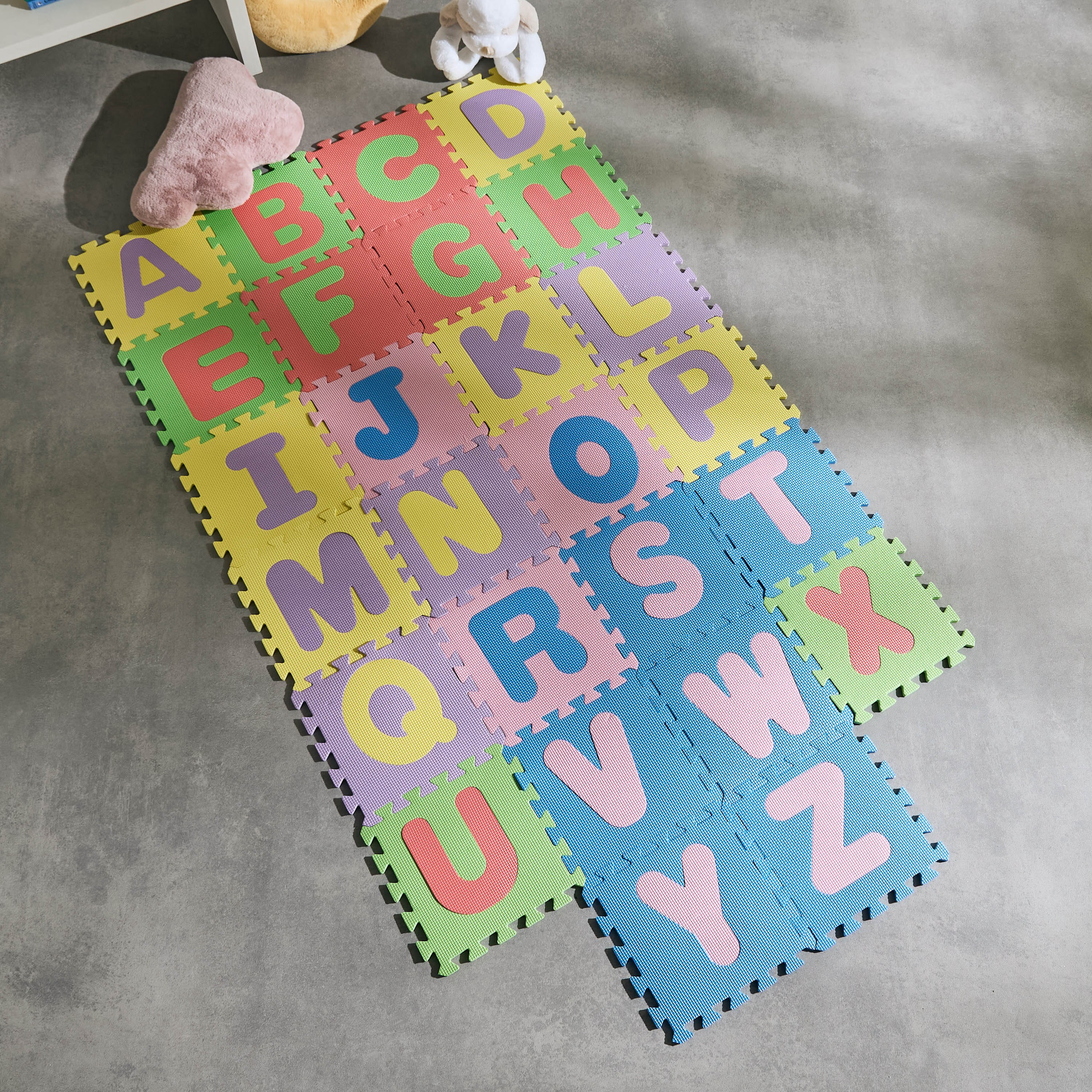 Buy Mystify Foam 26-Piece Playmat Alphabet with Cutout Mat Set ...