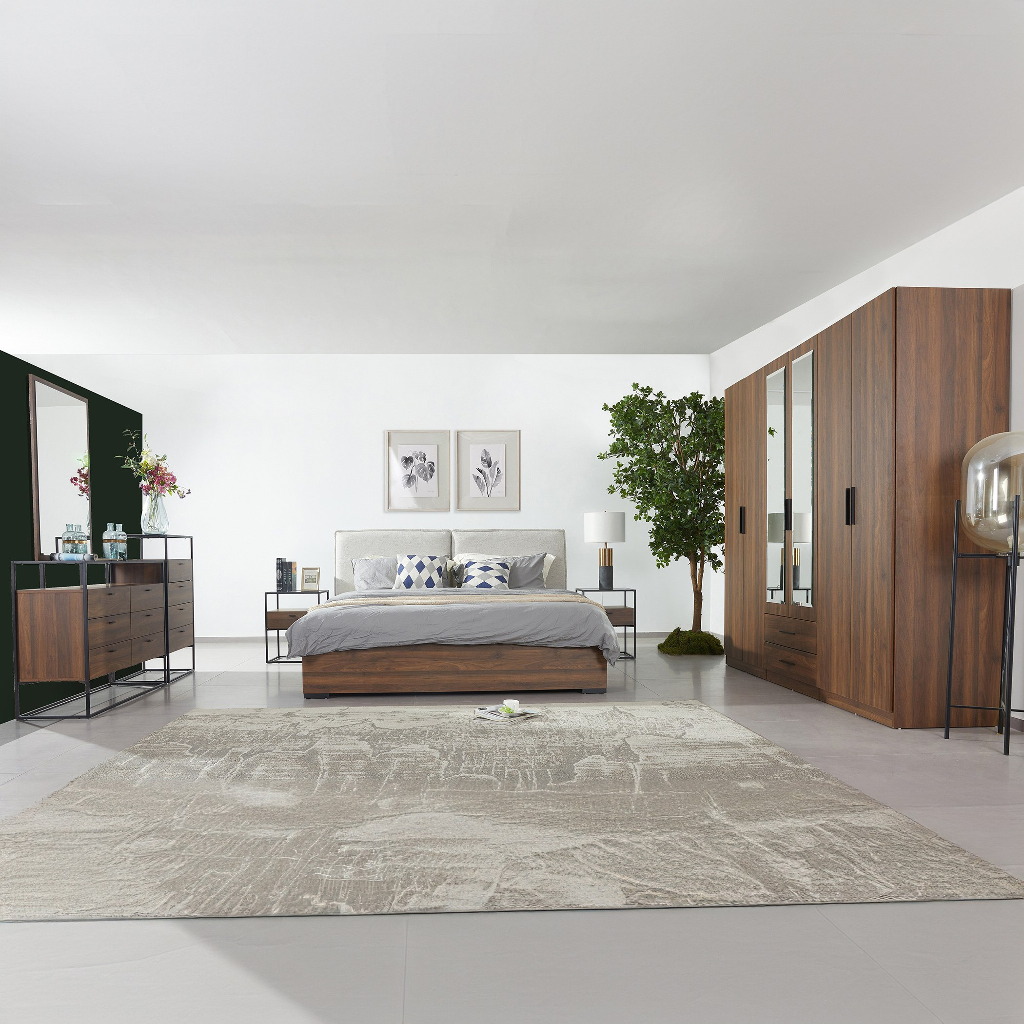 Buy Ruby Smart 5-Piece King Bedroom Set - 180x200 cm Online in UAE ...