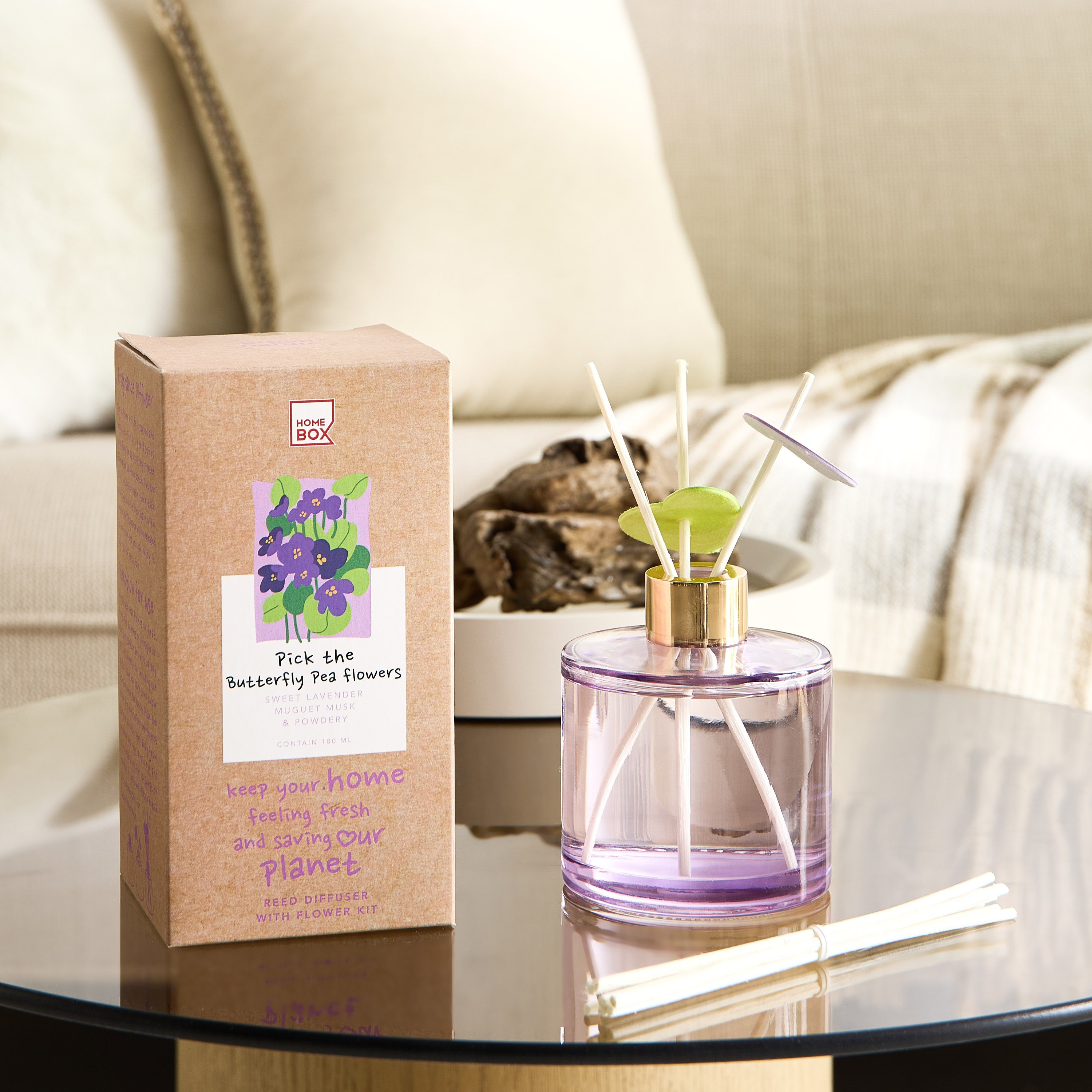 Buy Abbey Urban Nature Pick the Butterfly Pea Flowers Reed Diffuser ...