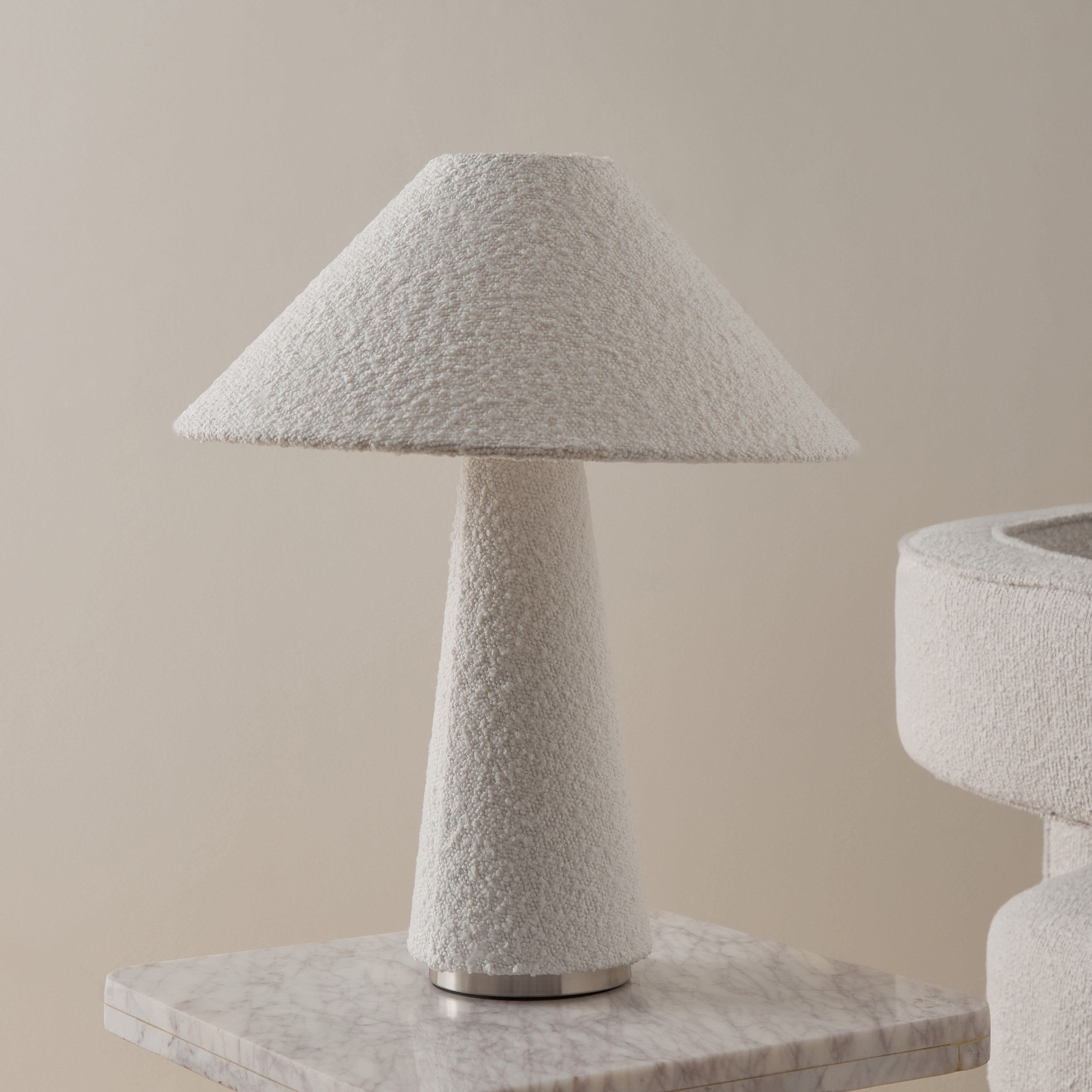 Buy Nash Boucle Table Lamp with Shade - 40x50 cm Online in UAE | Homebox