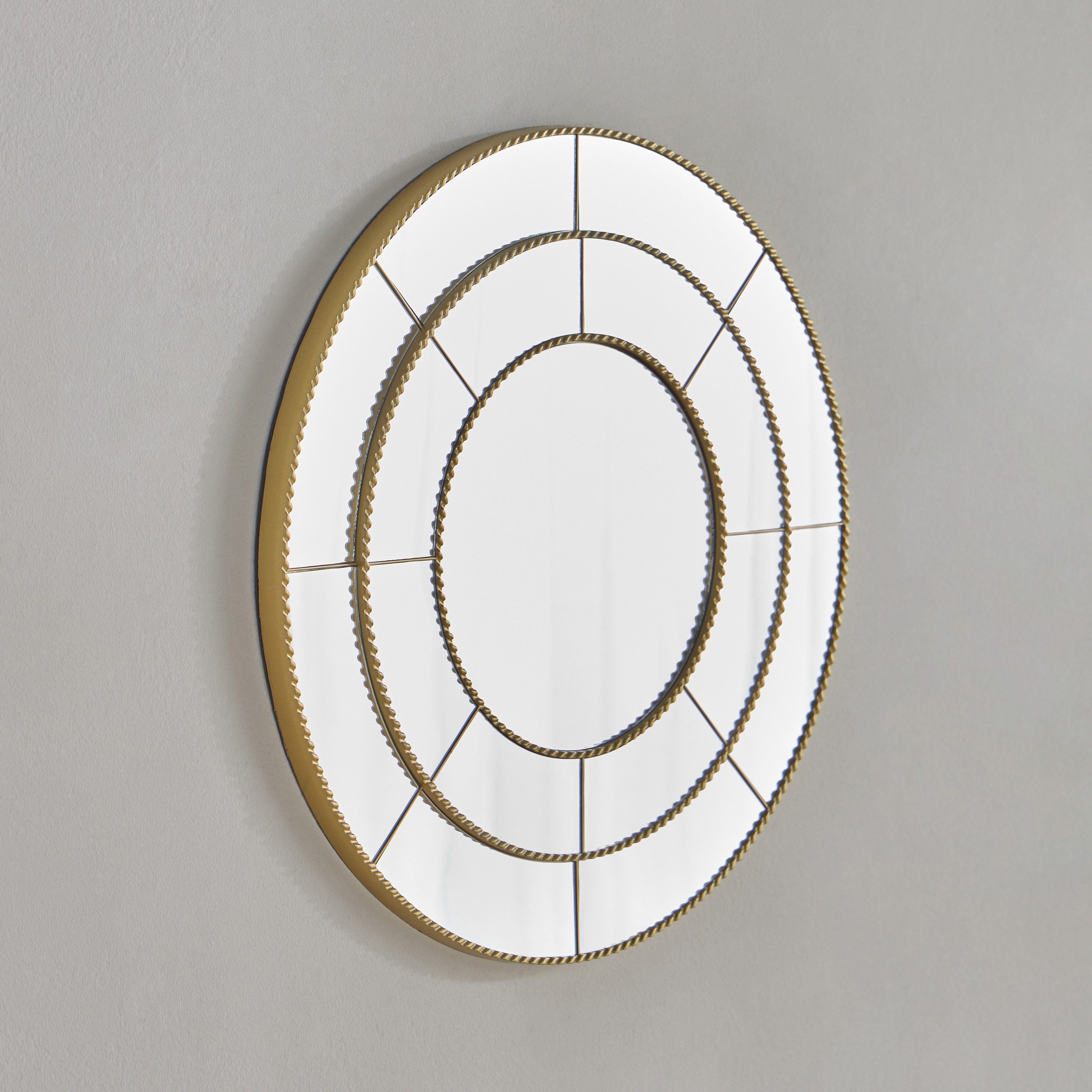 Buy Brecklyn Round Decorative Mirror - 40x40x1.8 cm Online in UAE | Homebox